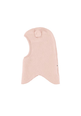 Urso - Moss Green - Green balaclava with small ears in 100% merino wool ...