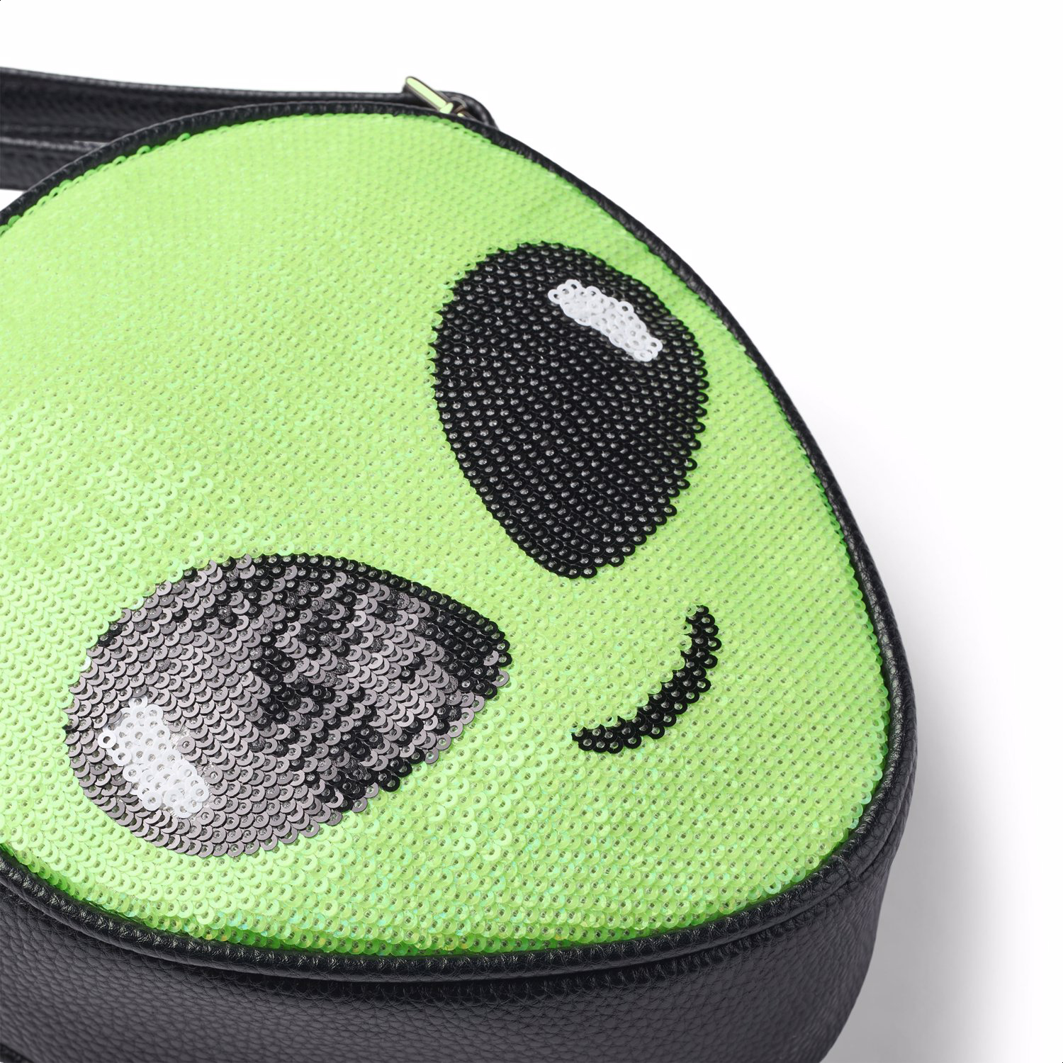 Alien Bag - Fluo Green - Fun alien bag for children in black with green ...