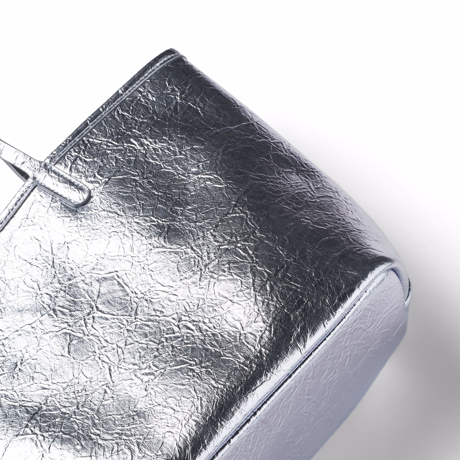 Ava Bag - Silver - Large silver shopper bag for children. - Molo