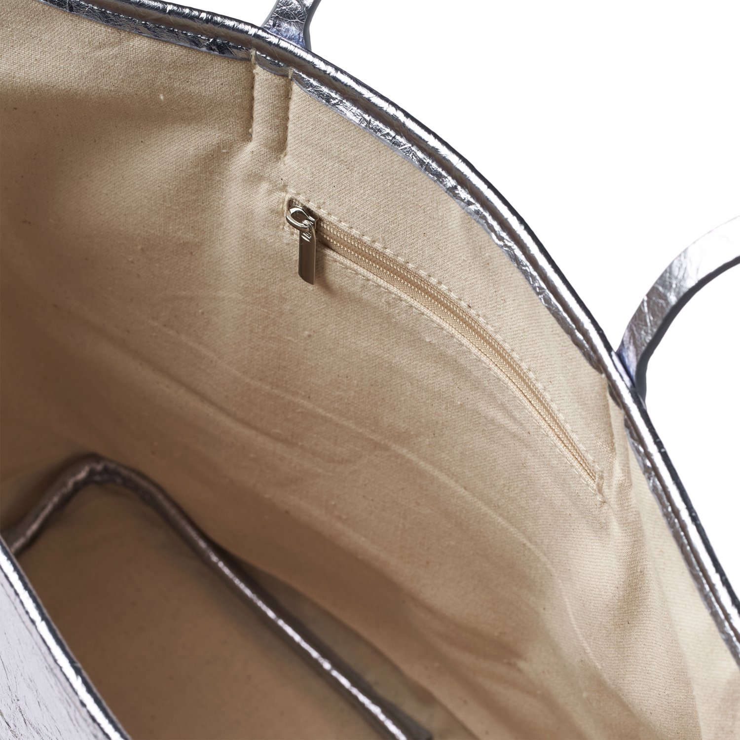 Ava Bag - Silver - Large silver shopper bag for children. - Molo