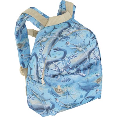 Backpack - Ancient Seas - Little blue backpack with sea dinosaur print ...
