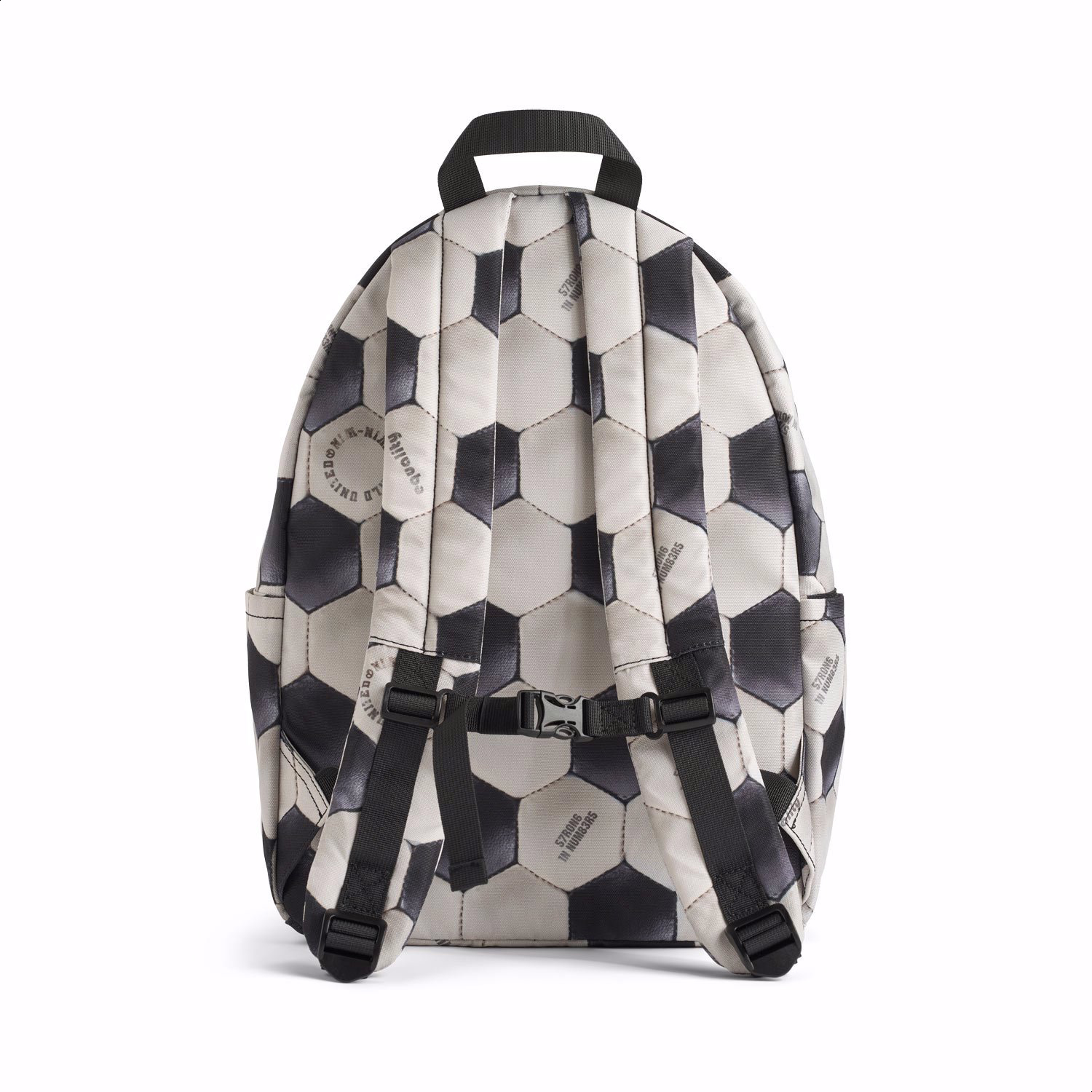 Backpack Mio - Football Noise - Black and white school backpack with ...