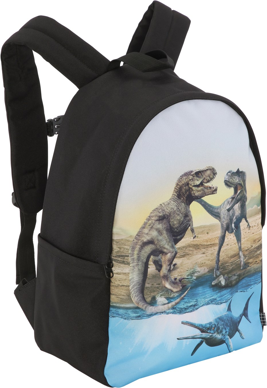 Backpack Solo - Carnivores - Black backpack with dinosaur print - Molo