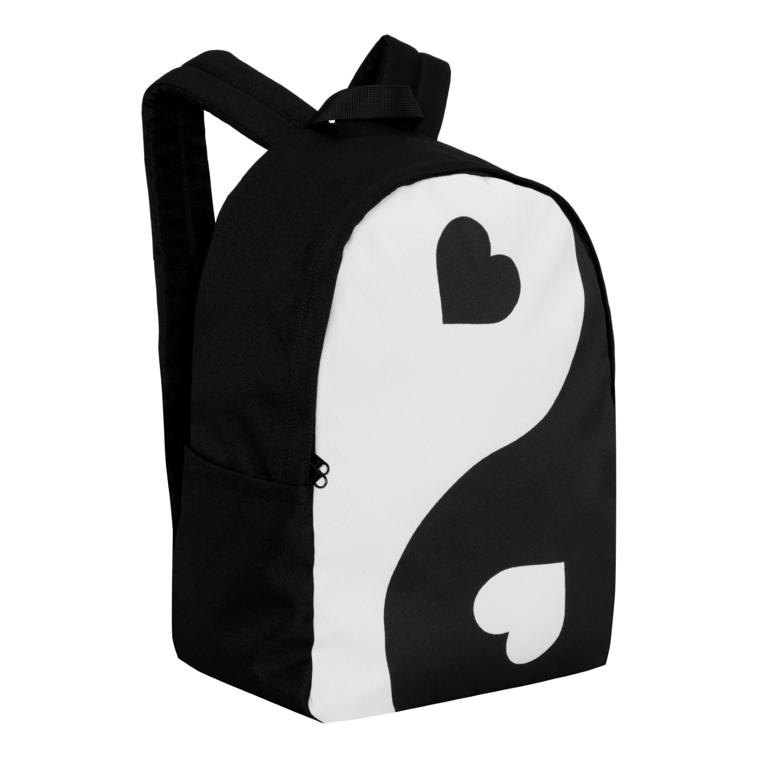 Backpack Solo - Yin Yang - Black backpack with white yin/yang motif on ...