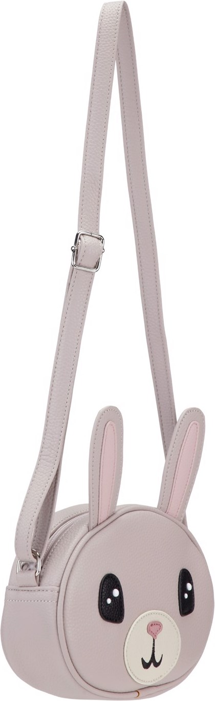 Bunny Bag - Moon - Light grey crossbody bag with rabbit - Molo