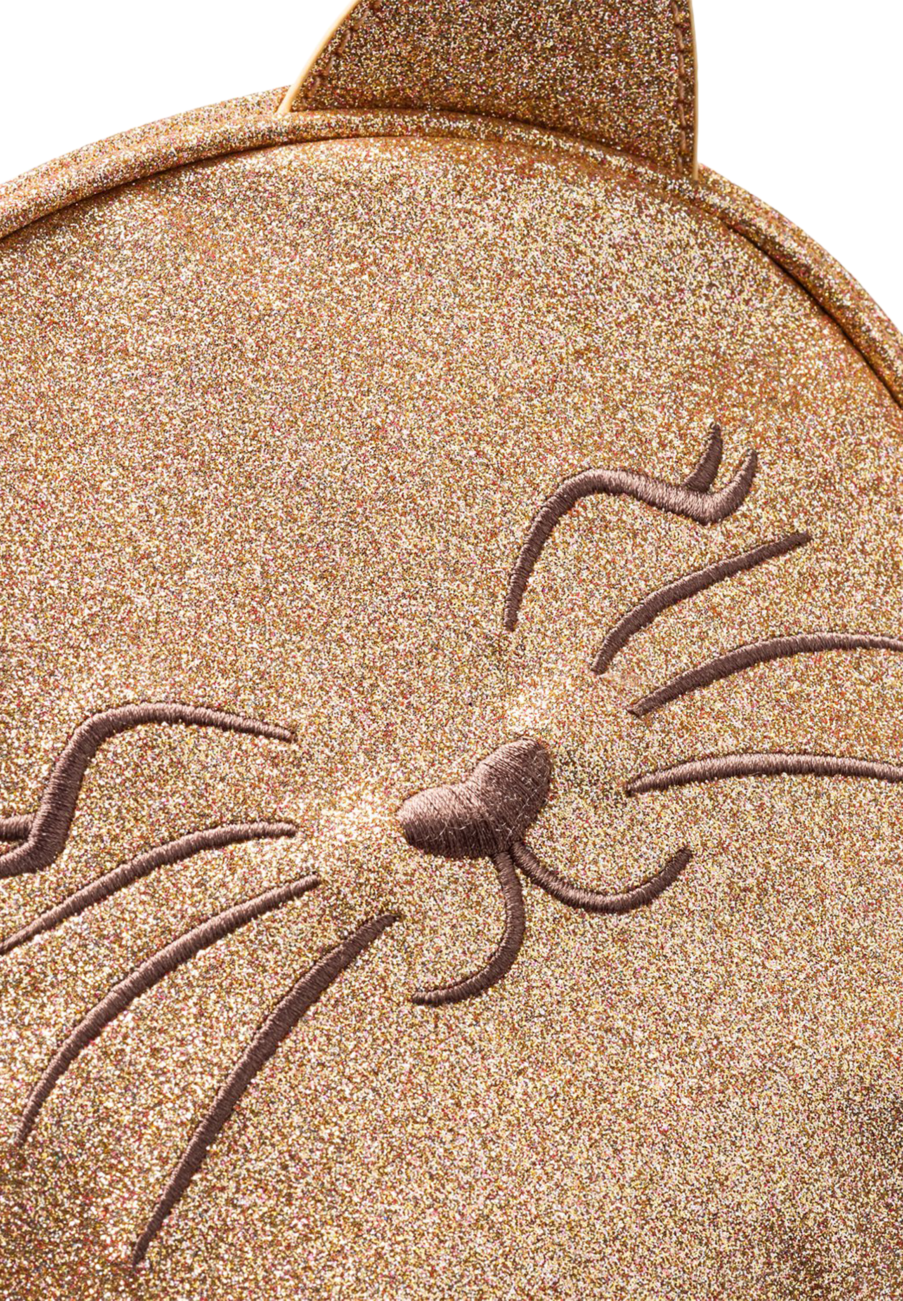 Kitty Backpack - Petal Blush - Cat backpack for children in gold and glitter with adjustable ...