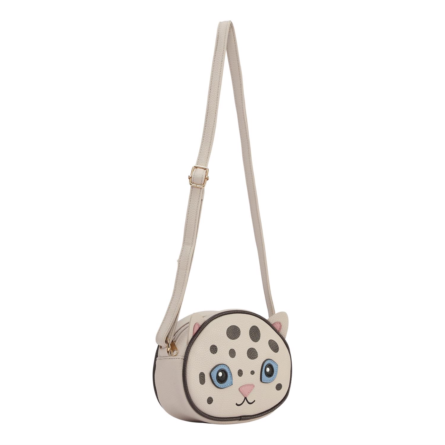 Snow Leo Bag - Pearled Ivory - Snow leopard bag in white - Molo
