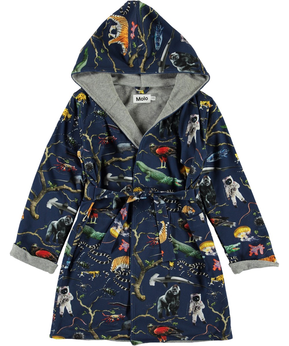 Way - Tree Of Life - Blue bathrobe with animals - Molo
