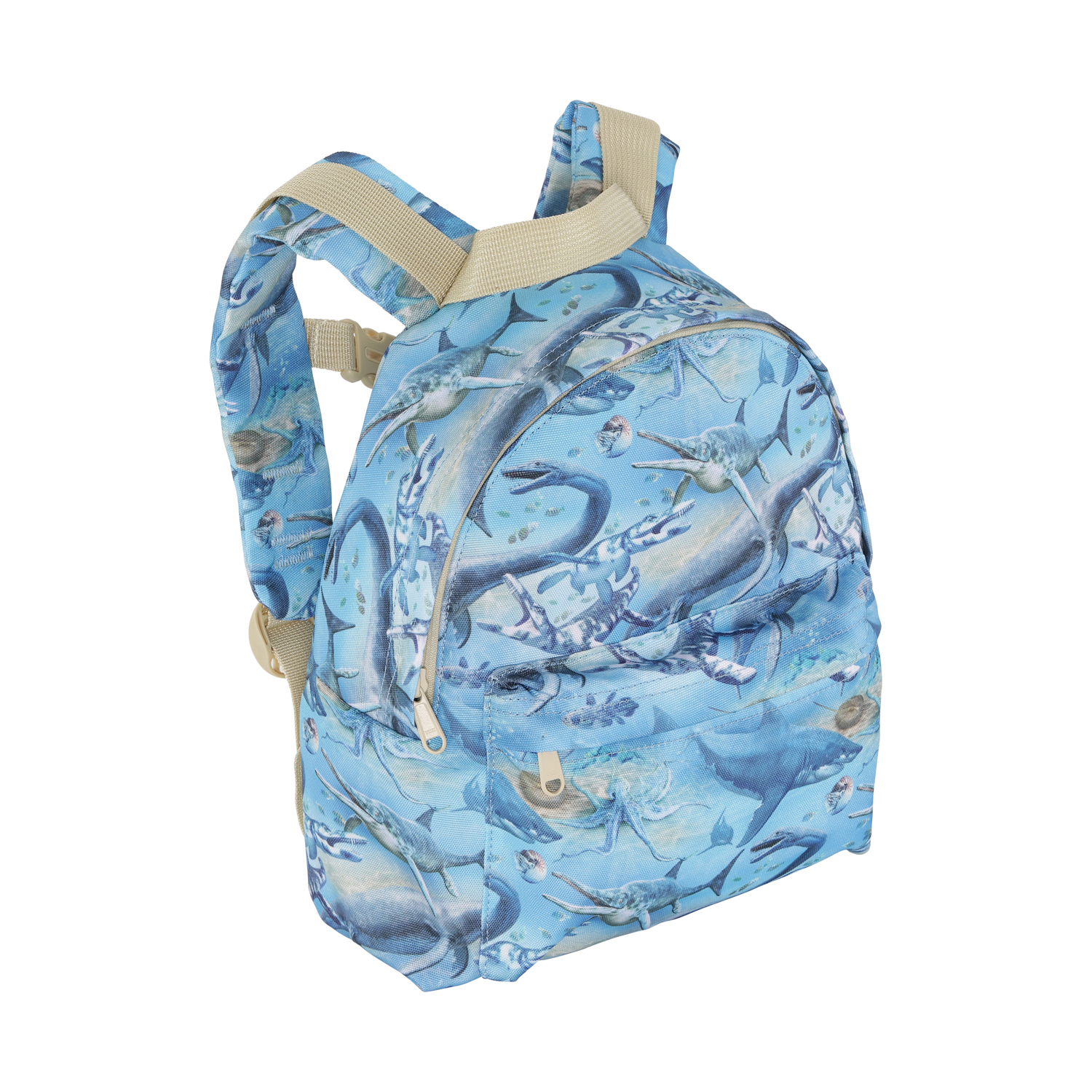 Backpack - Ancient Seas - Kleiner blauer Rucksack mit Dino-Print - Molo