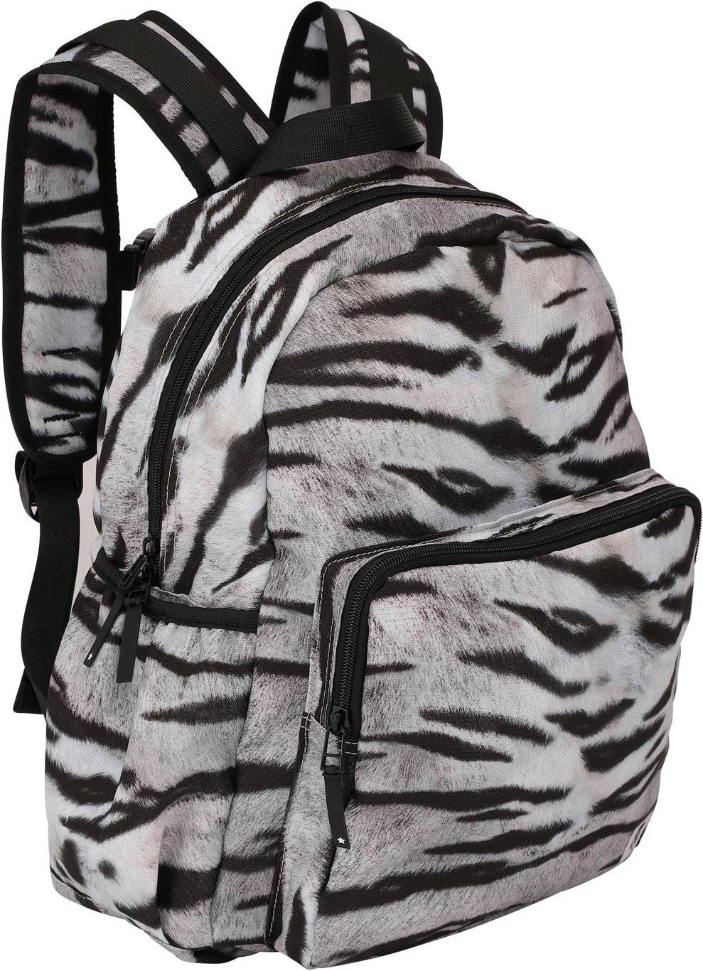Big backpack - White Tiger - Recycled rygsæk med tiger print - Molo