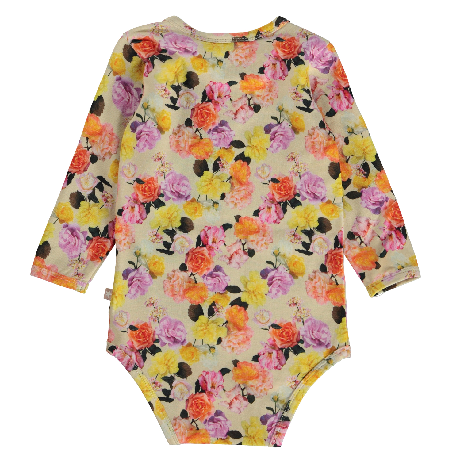Foss - Baby Roses - Organic baby bodysuit with rose print - Molo