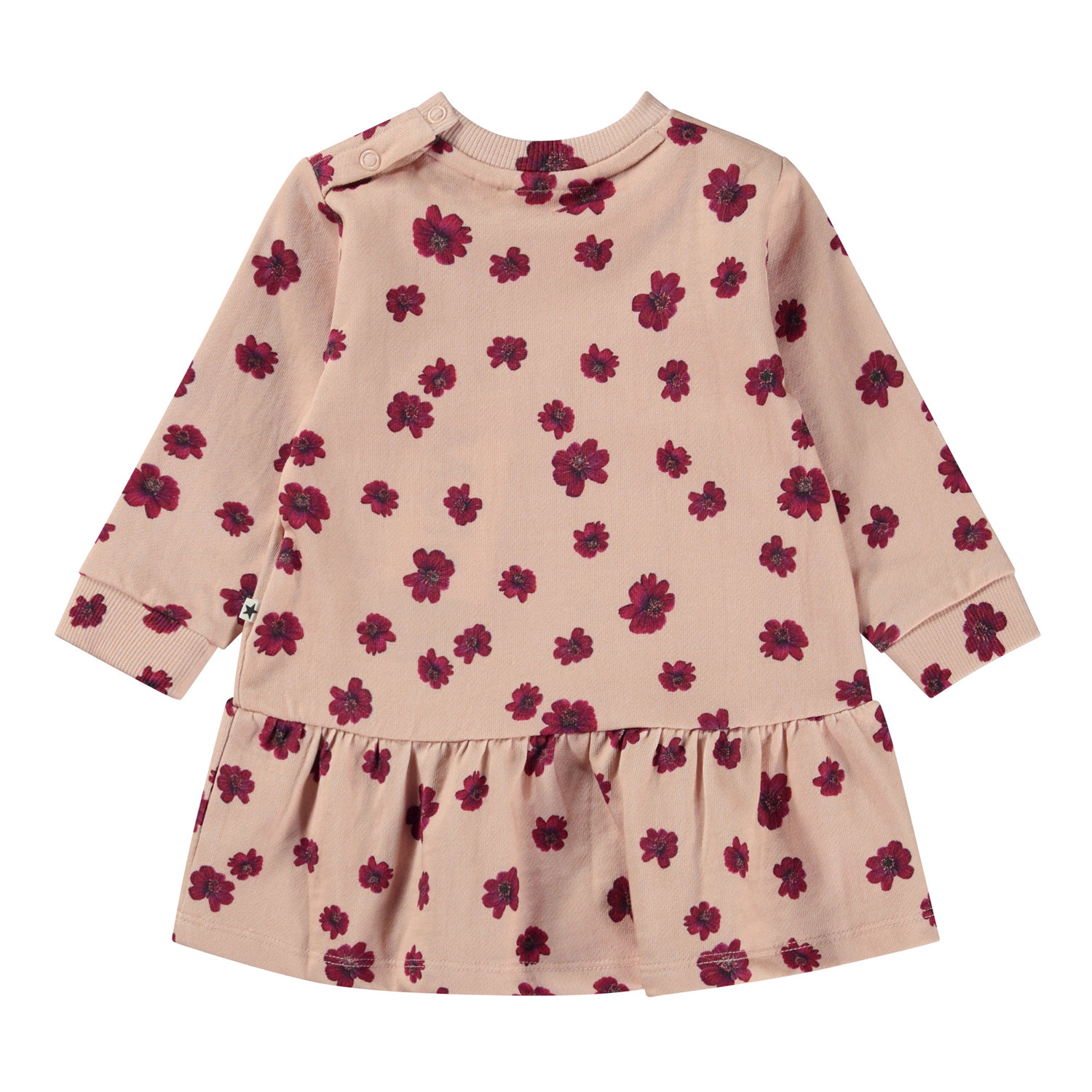 Calypso - Chocolate Daisy - Pink baby dress with small floral print - Molo