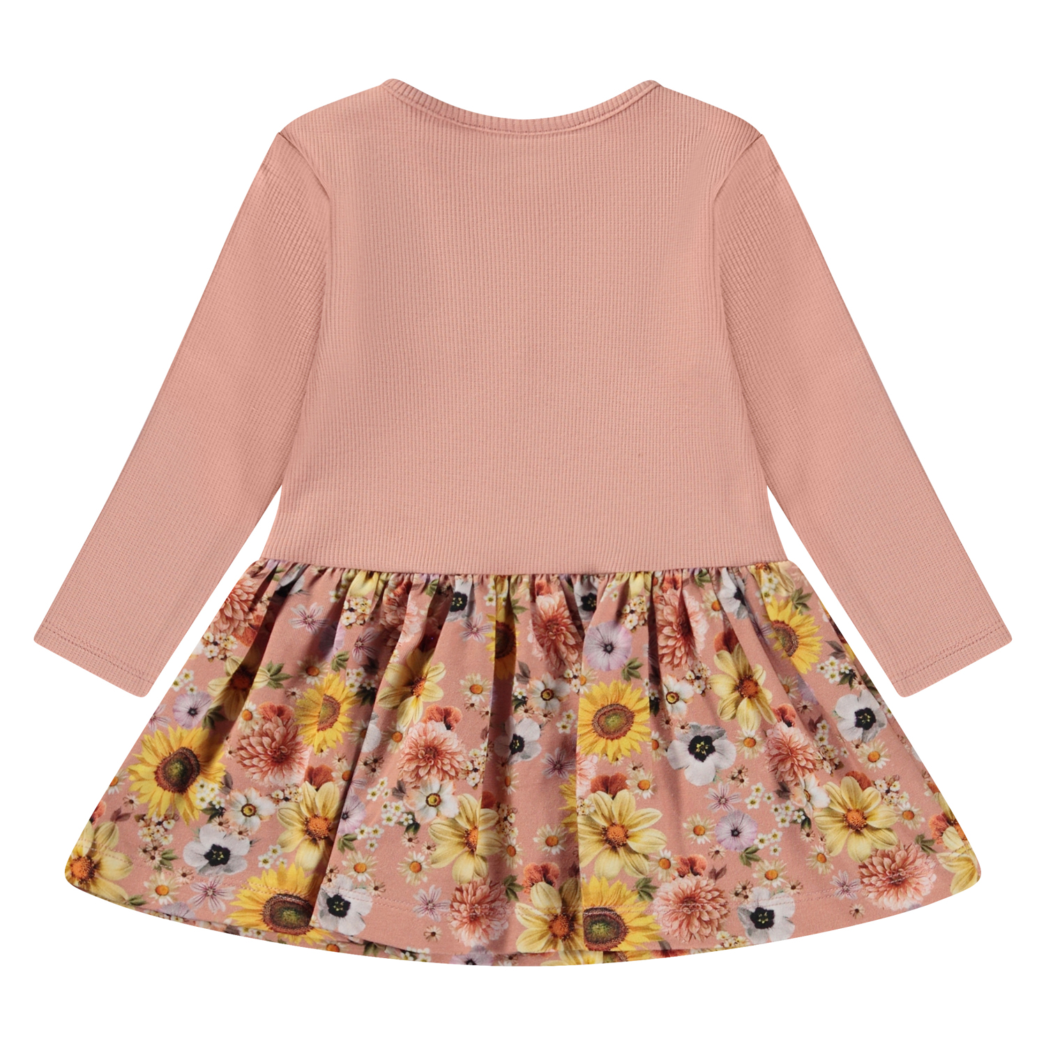Carel - Mini Floral - Pink organic dress with floral print - Molo