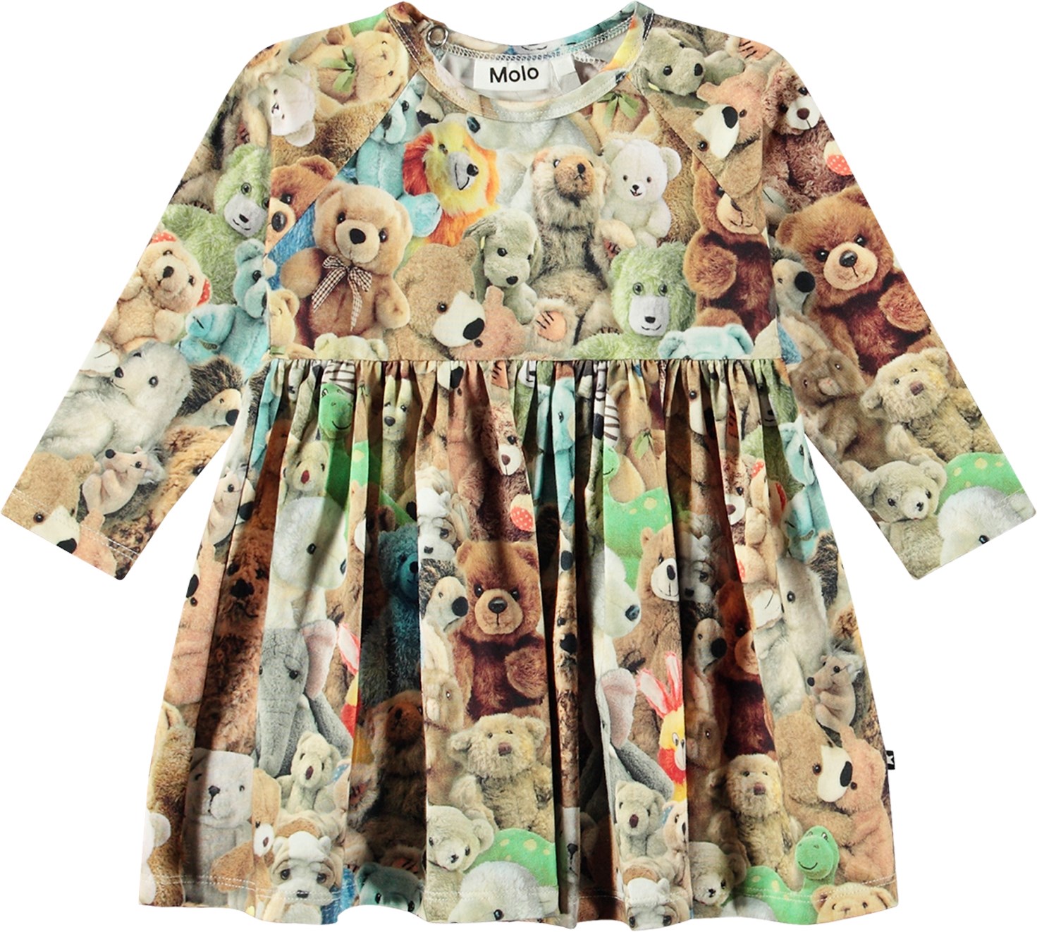 Charmaine - Teddy Friends - Multicoloured jersey dress in organic ...