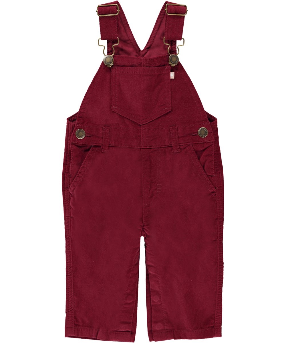 Spark - Velvety - Red baby dungarees - Molo