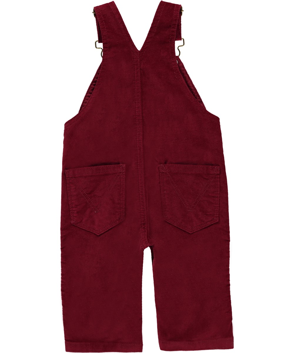 Spark - Velvety - Red baby dungarees - Molo