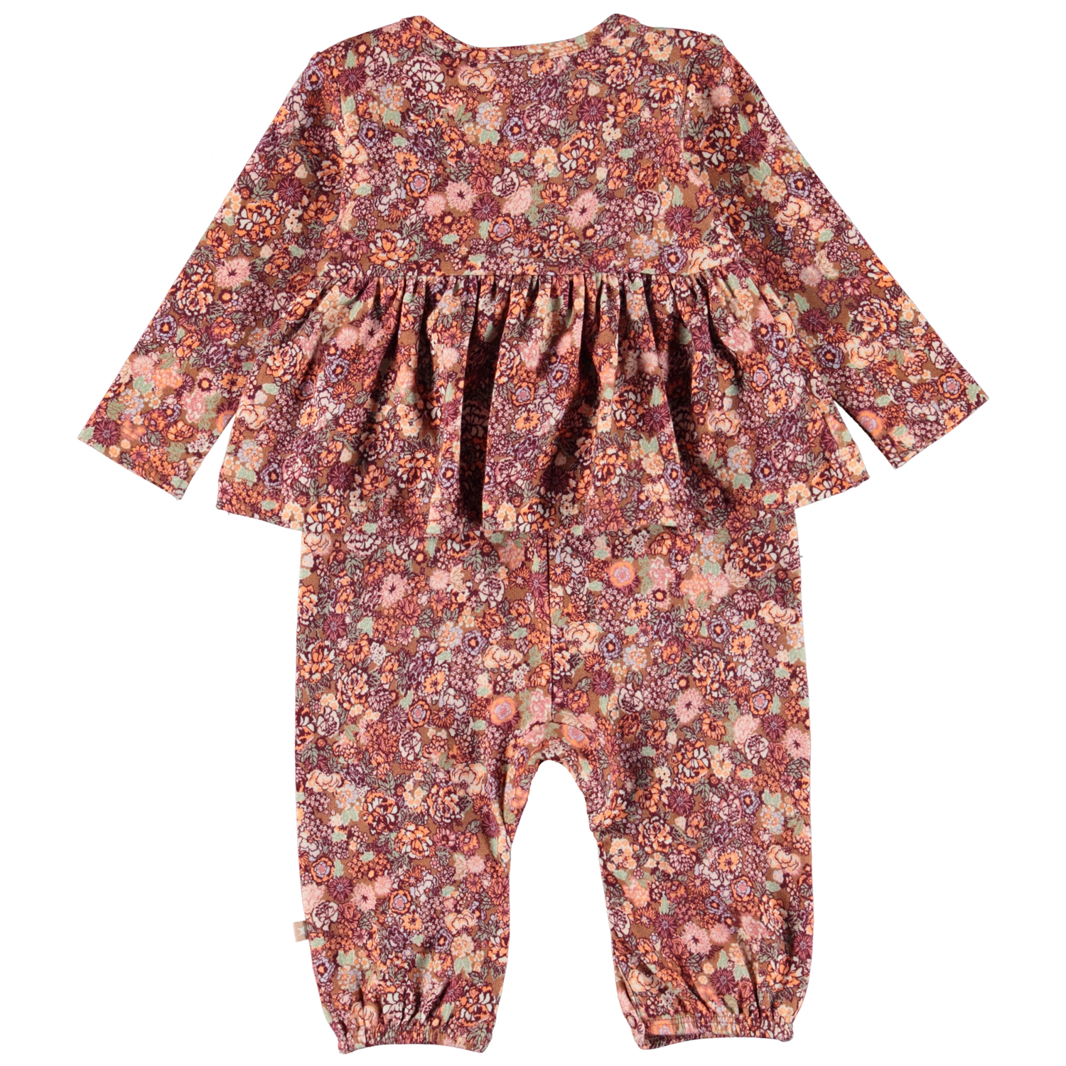 Flavia - Bloom - Rode biologische babypakje met bloemenprint - Molo