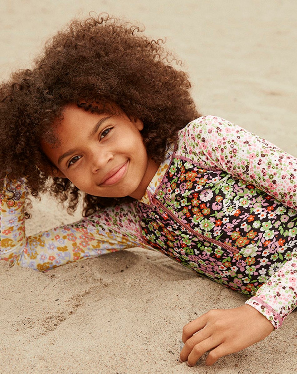 Necky - Meadow Night - UV smømmedragt med blomster print - Molo