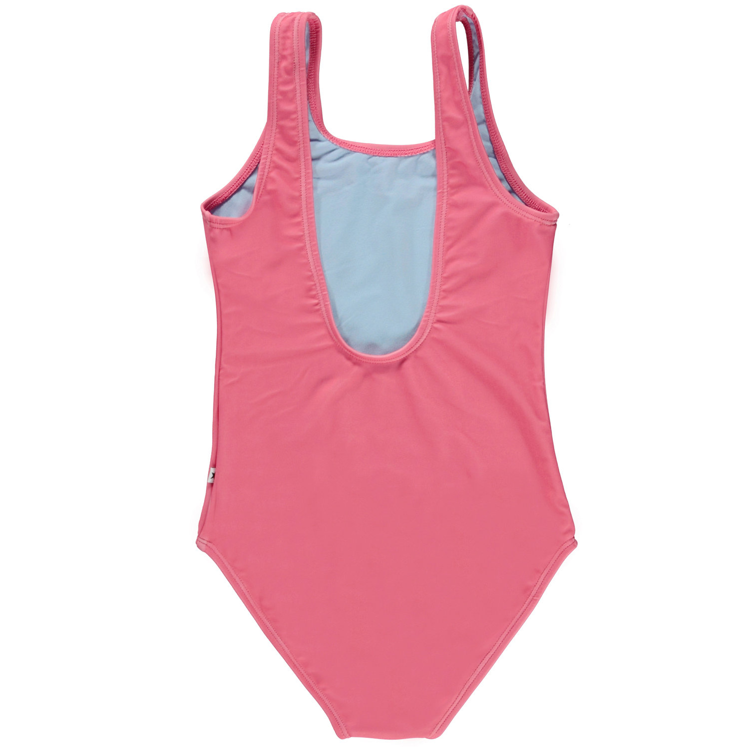 Nika - Happy Coral - Recycled pink badedragt med grøn smiley - Molo