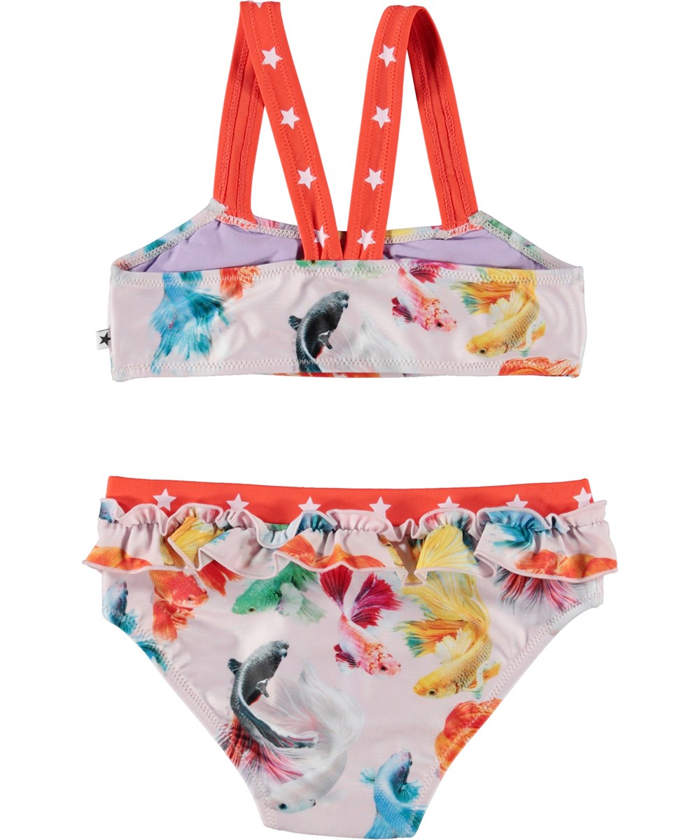 Naila - Betta Flowers - Roze bikini met vissenprint - Molo
