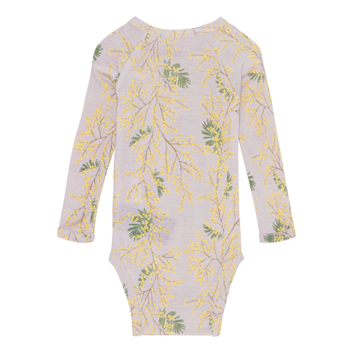 Farai - Mimosa Wool - Purple baby bodysuit in Oeko-Tex Merino wool and ...