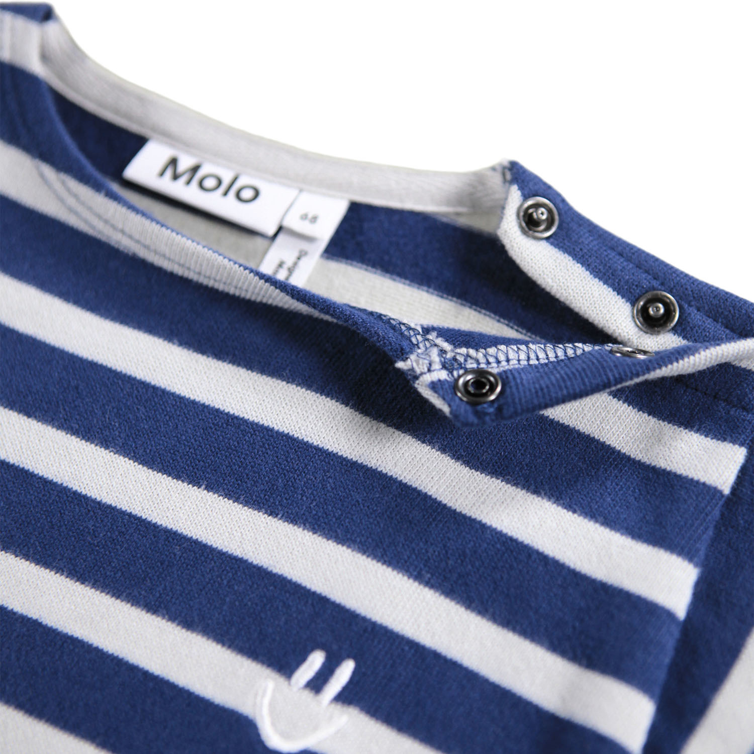 Flint - Depth Stripe - Baby romper made of organic cotton with wide ...