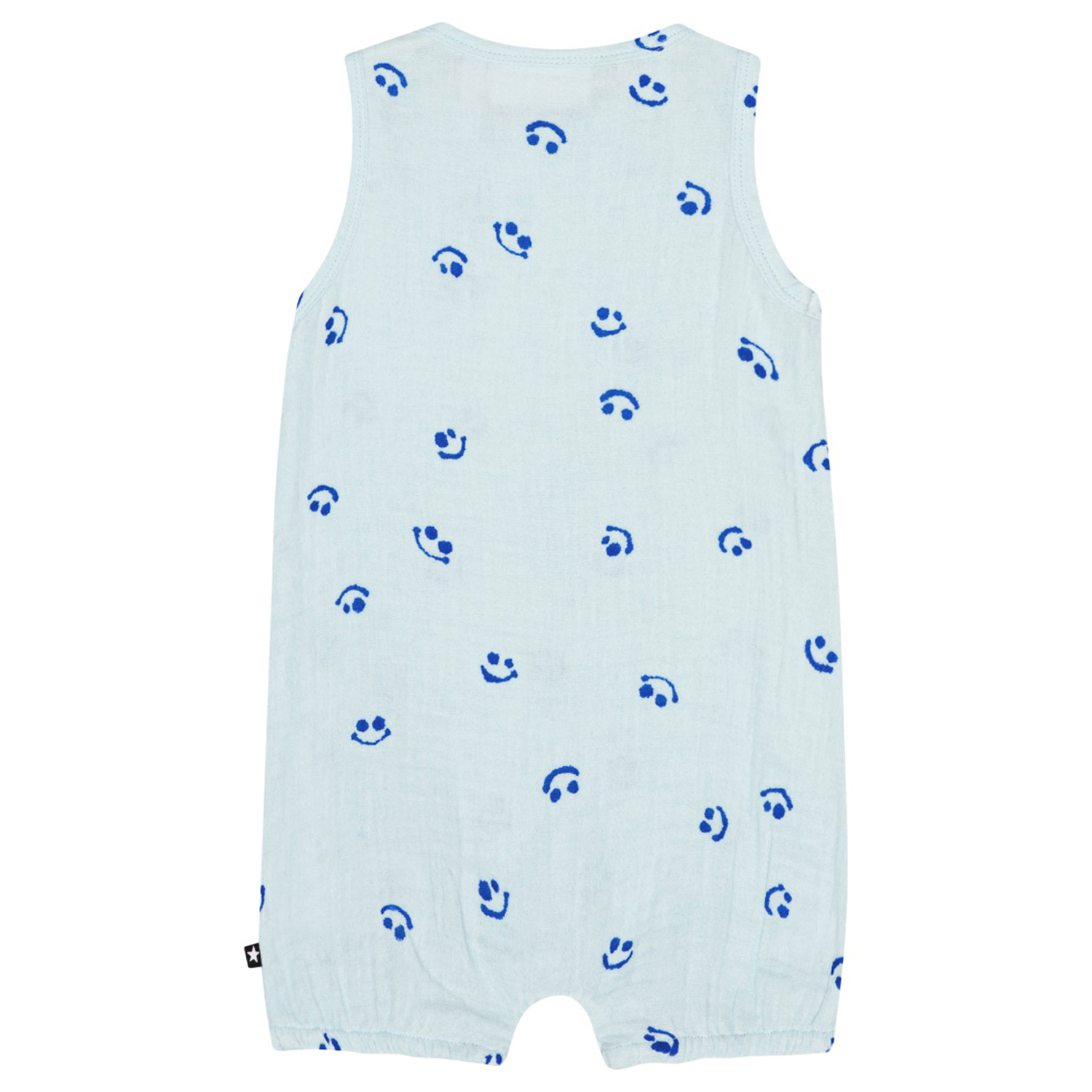 Forever - Aquarelle Smile - Light blue baby romper in organic cotton ...