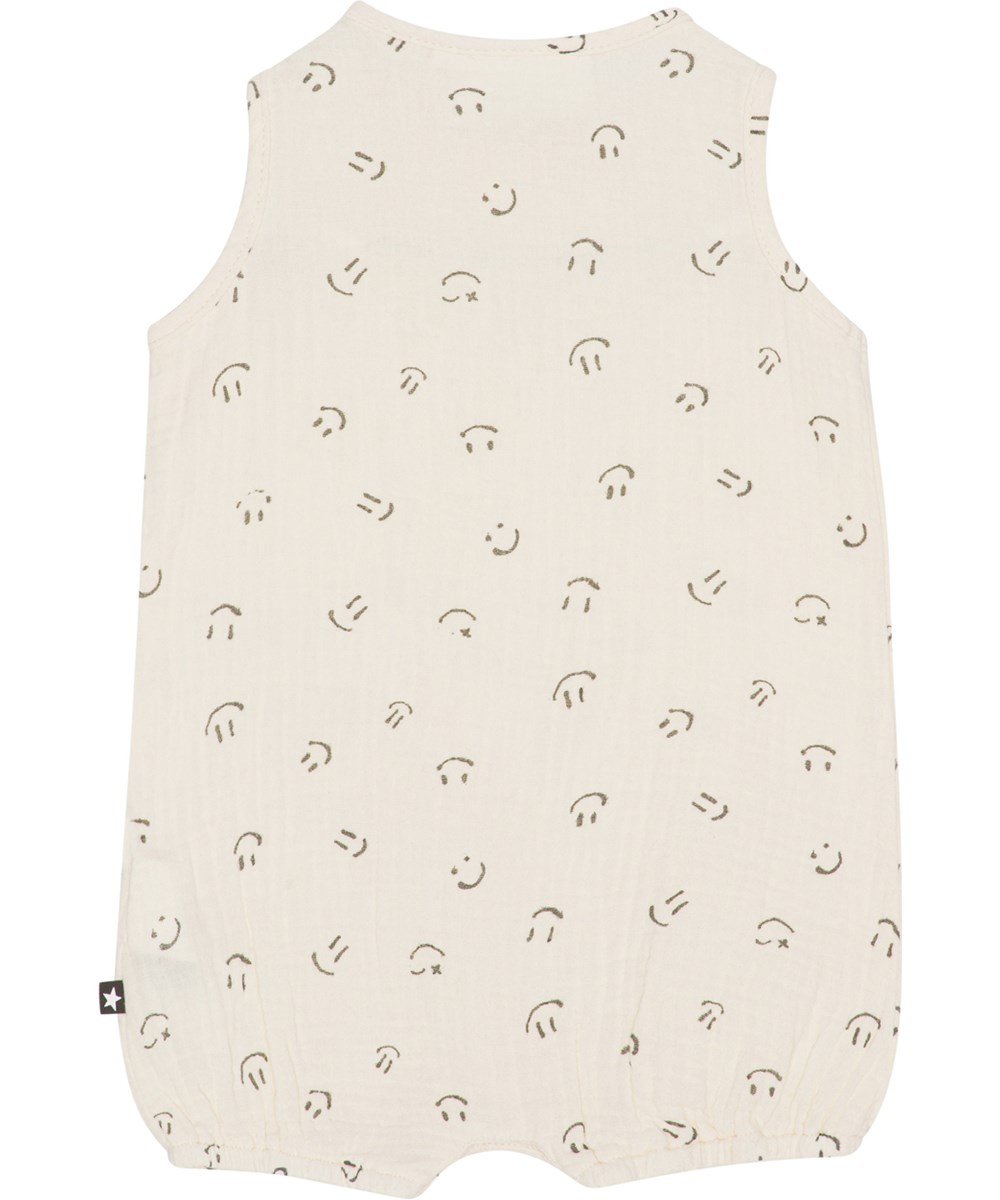 Forever - Happy Mini - Organic baby romper with smiley face print - Molo