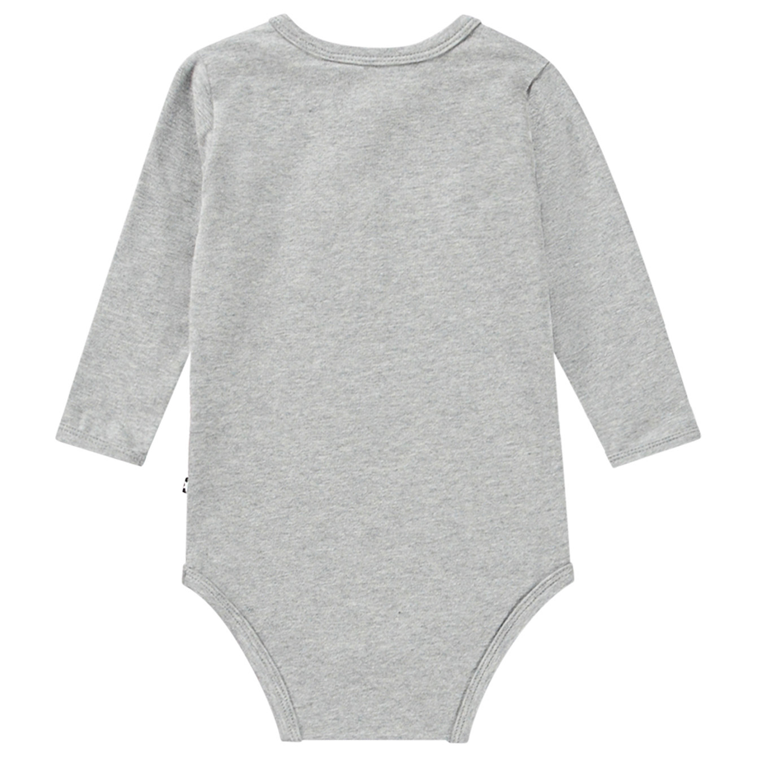 Foss - Furry Friends_Body - Grey long-sleeved baby bodysuit made from ...
