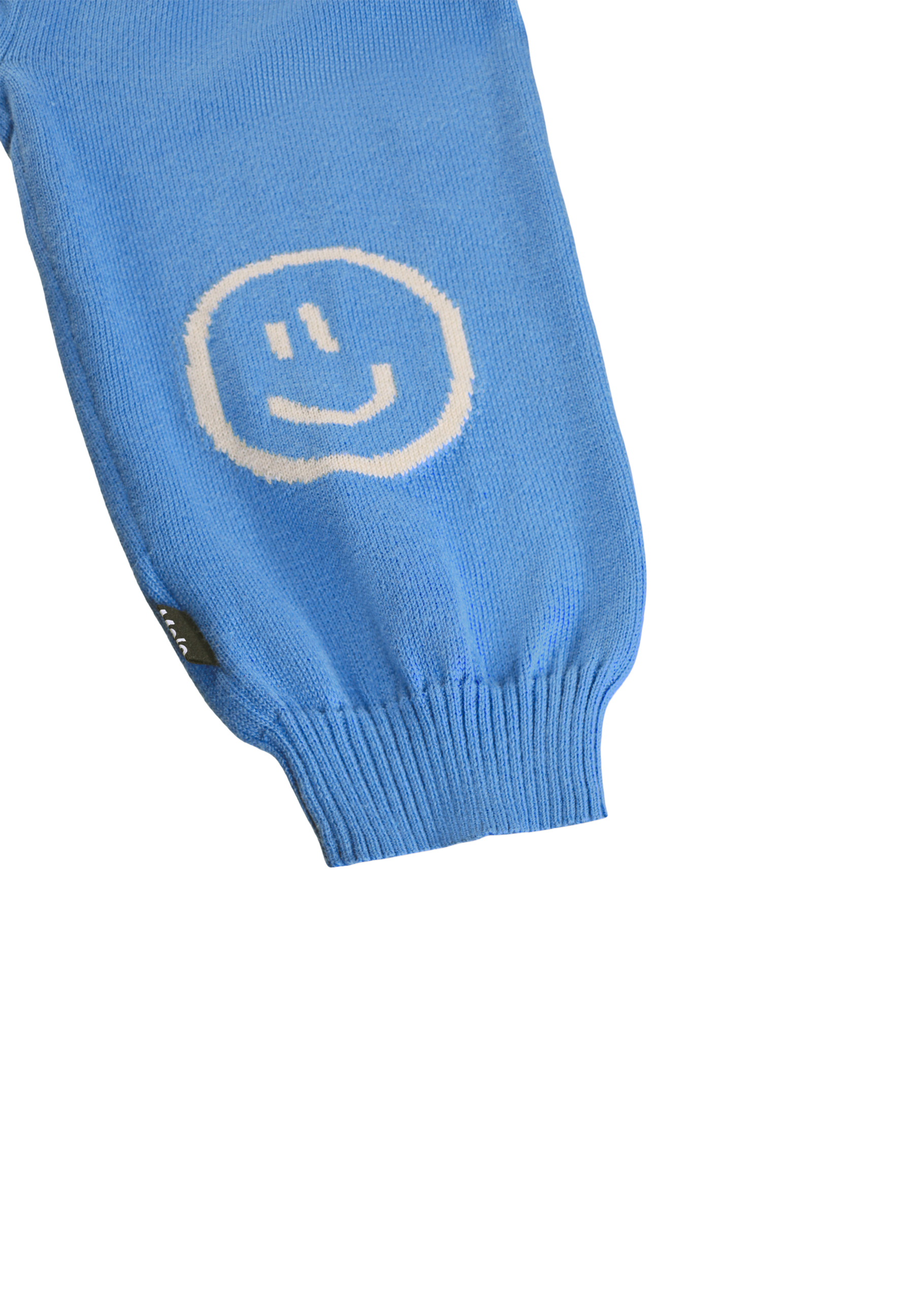 Sol - Blue Tide - Blauwe gebreide broek voor de kleintjes gemaakt van ...