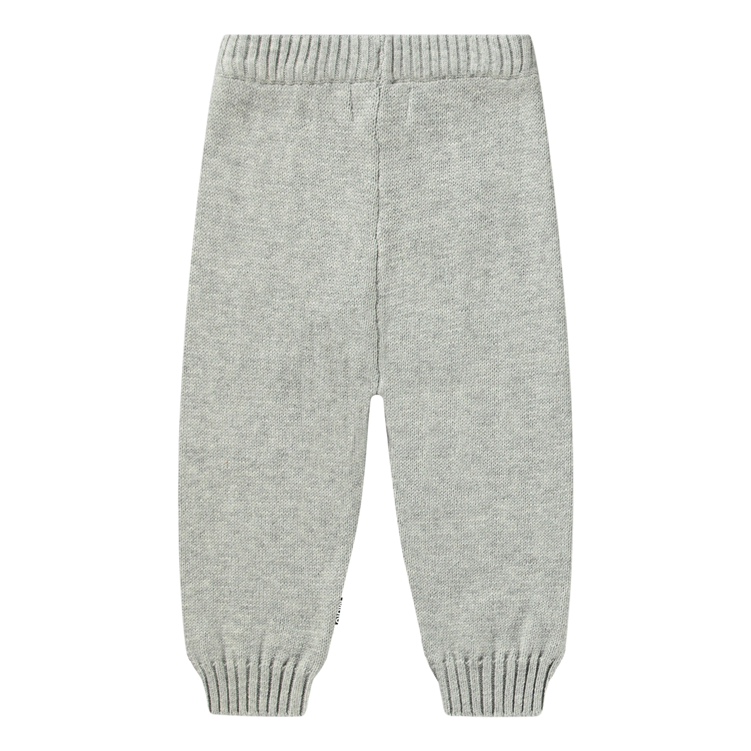 Sol - Marled Grey - Grå baby strikbukser - Molo