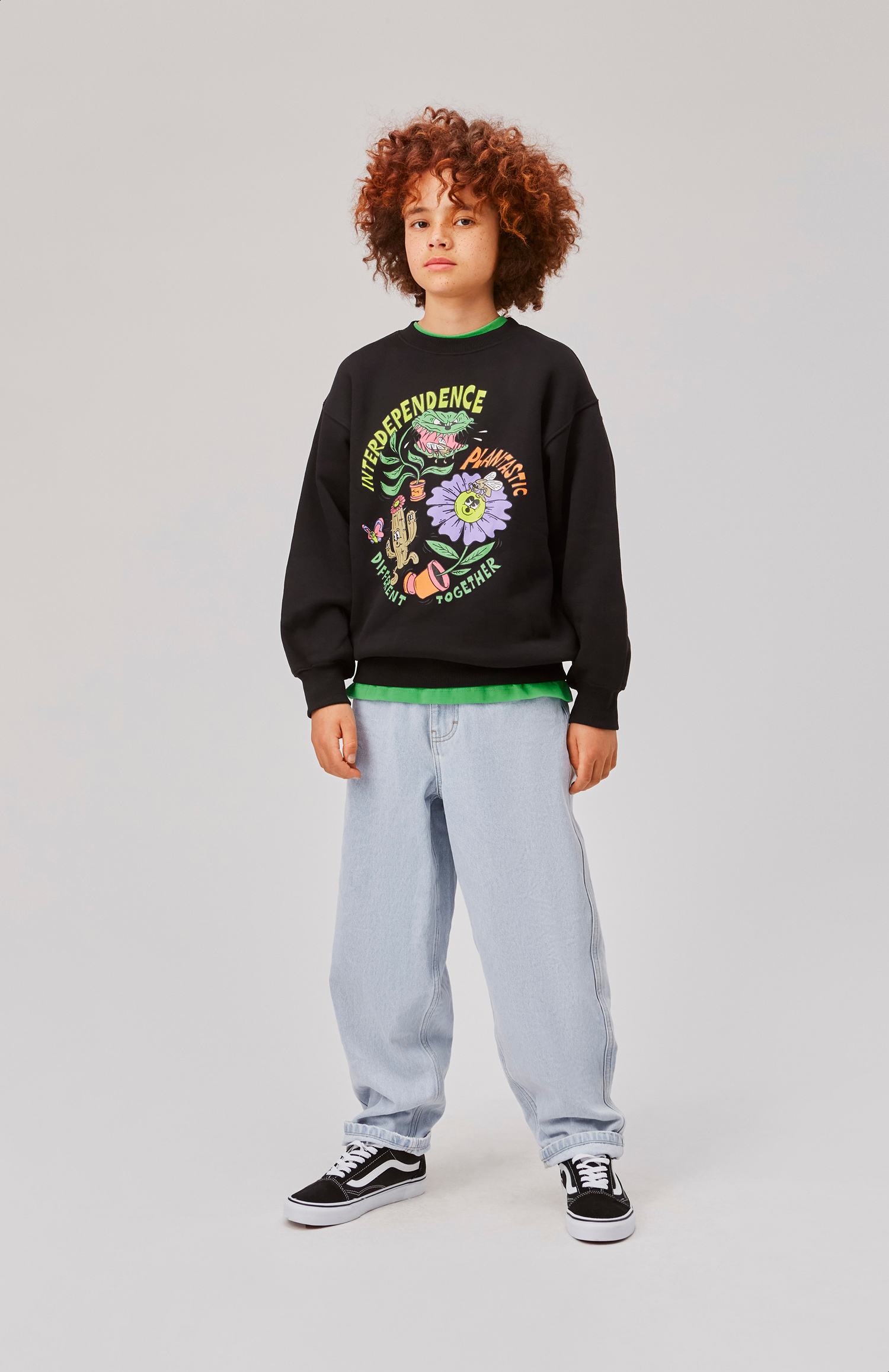 Aiden - Faded Denim - Extra wide unisex jeans in light blue - Molo