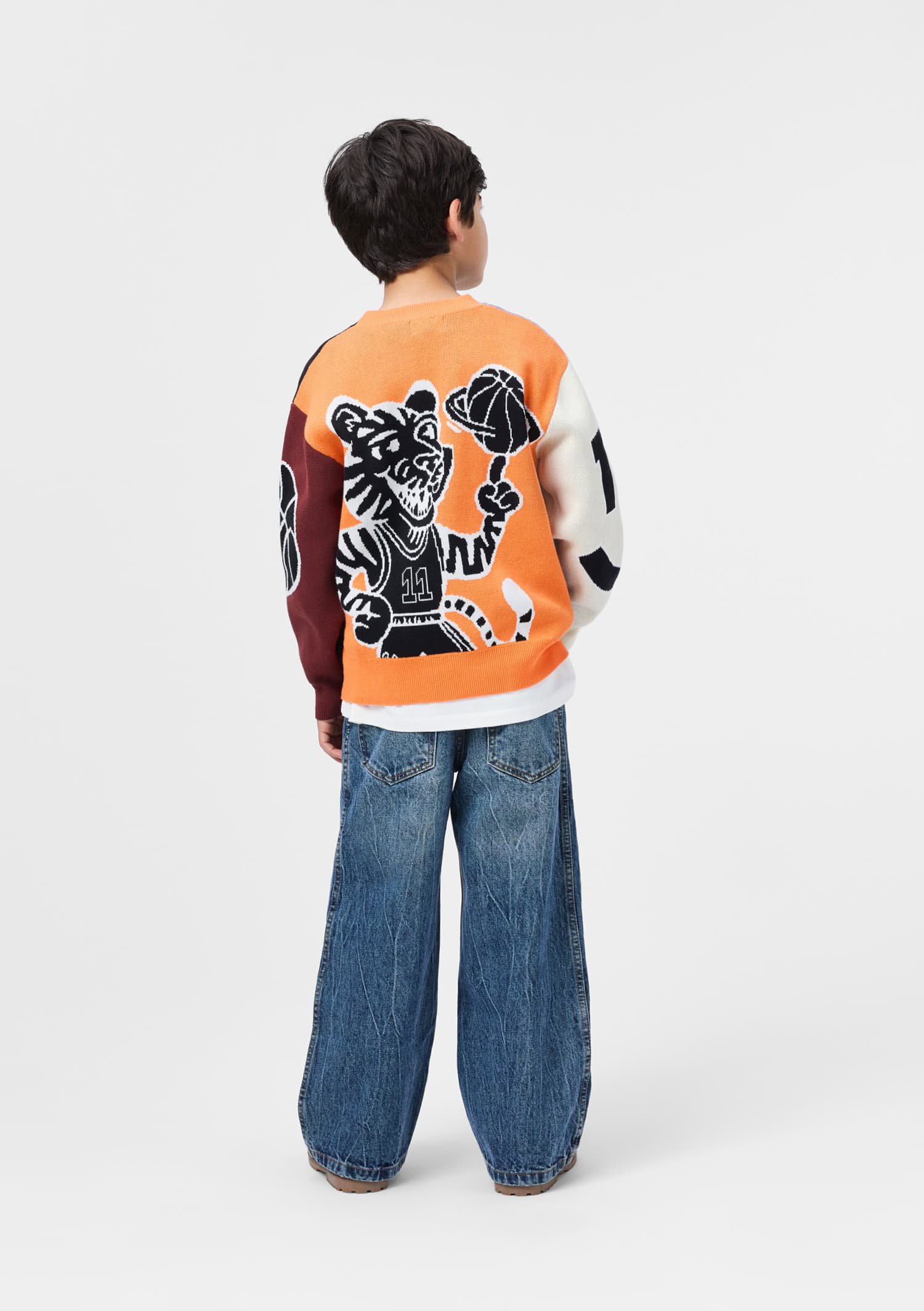 Askio - Creased Indigo - Blue denim jeans for children made of organic ...