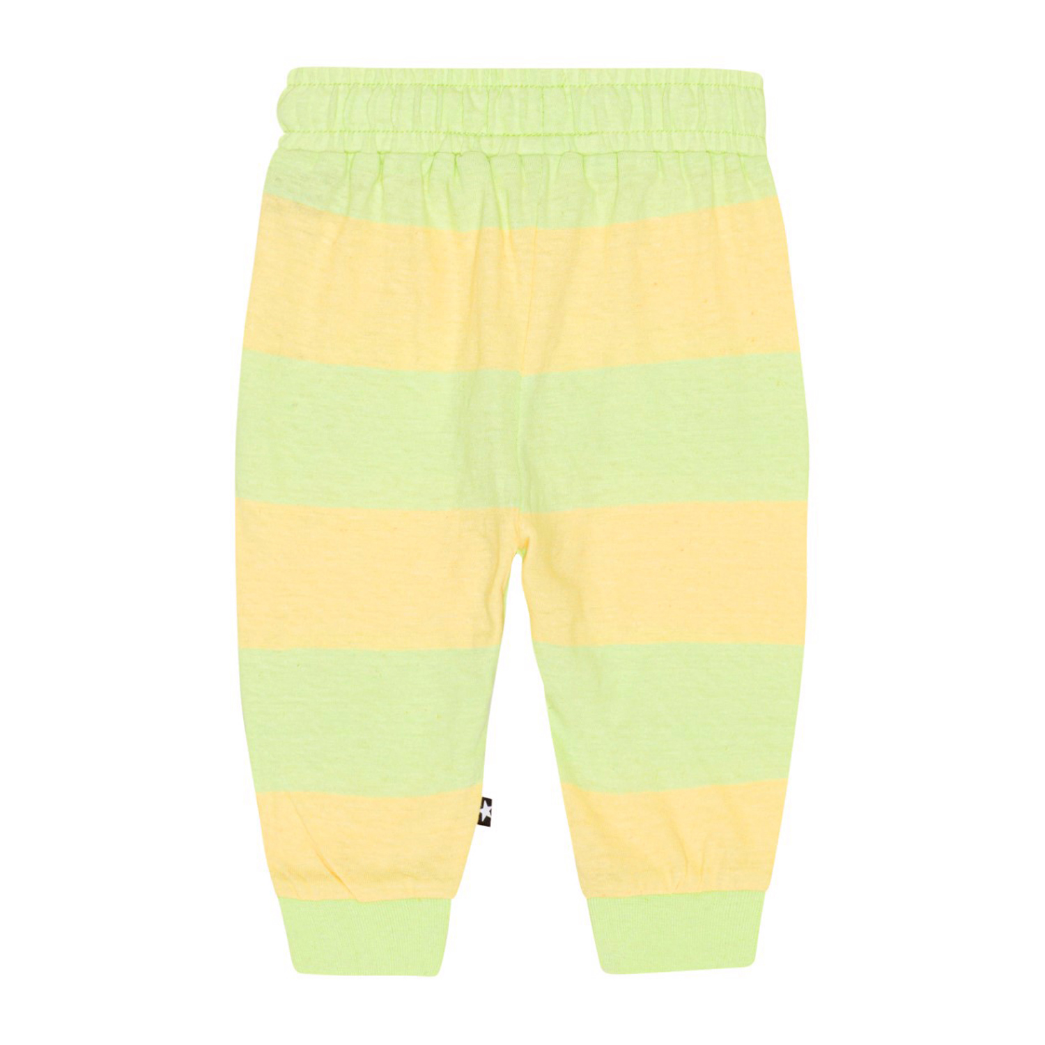 Summ - Bleach Sun - Baby sweatpants with yellow and green stripes - Molo