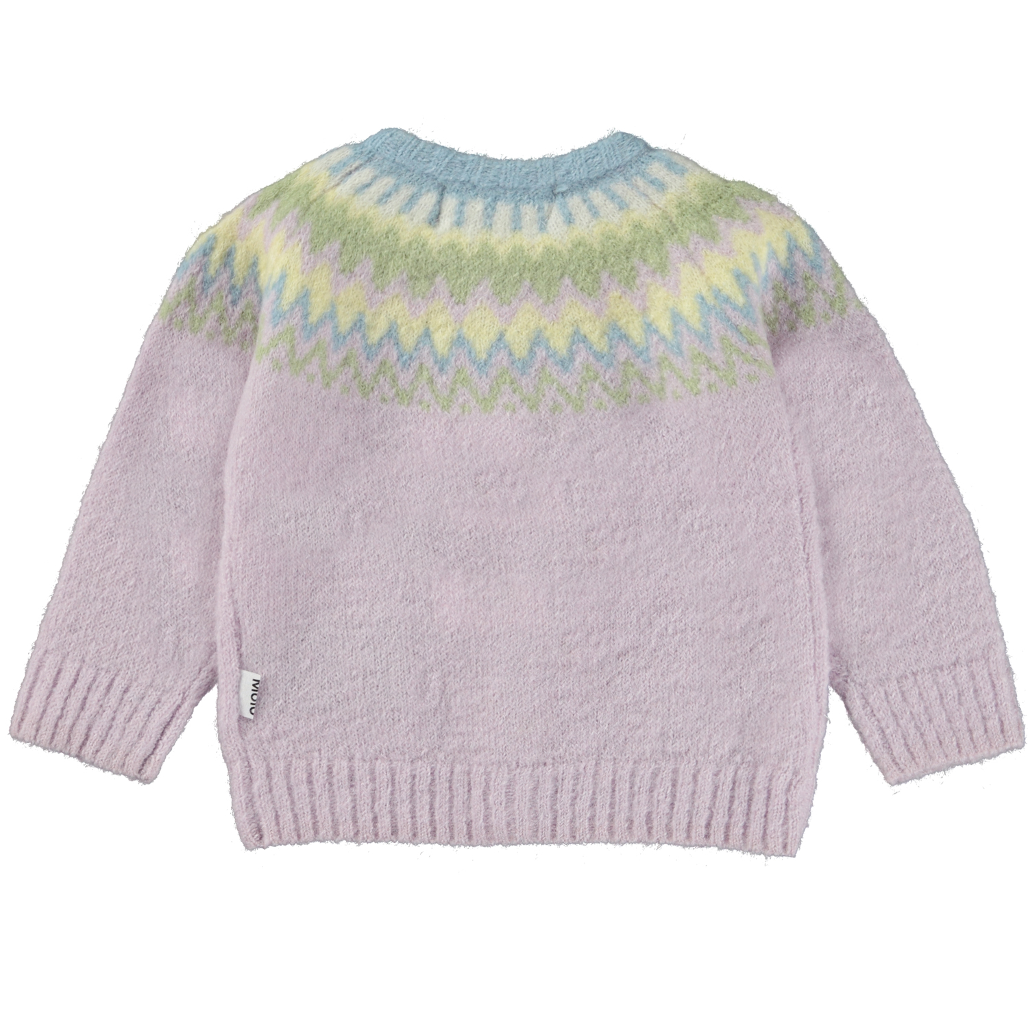 Bay - Alpine Glow - Light purple baby cardigan in knit alpaca blend - Molo