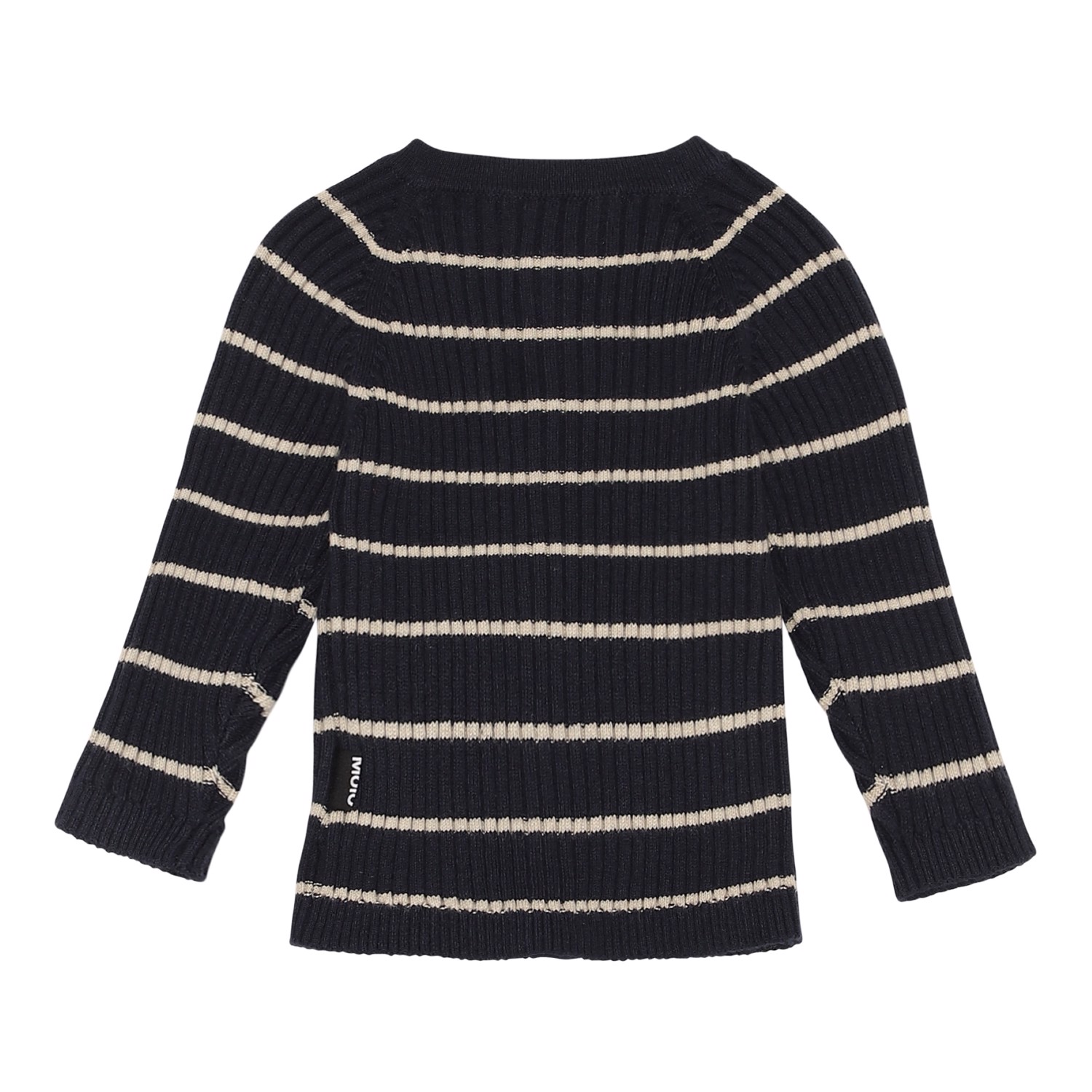 Bendix - Galaxy Stripe - Blue knit cardigan in rib with narrow white ...