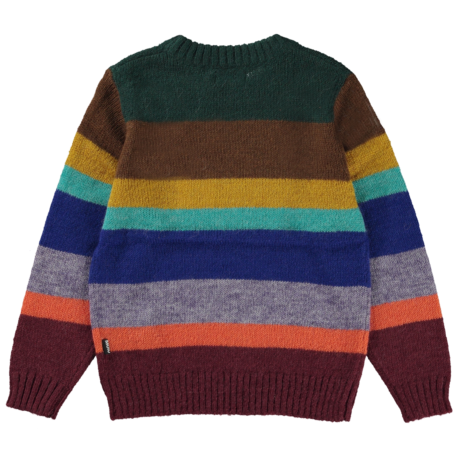 Berge - Colour Stripes - Multi-coloured striped knit jumper in alpaca ...
