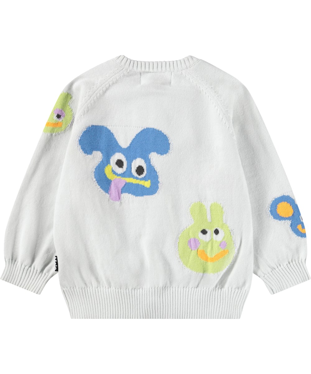 Brody - Wave Crest - Lichtblauw gebreid vestje voor de kleintjes ...