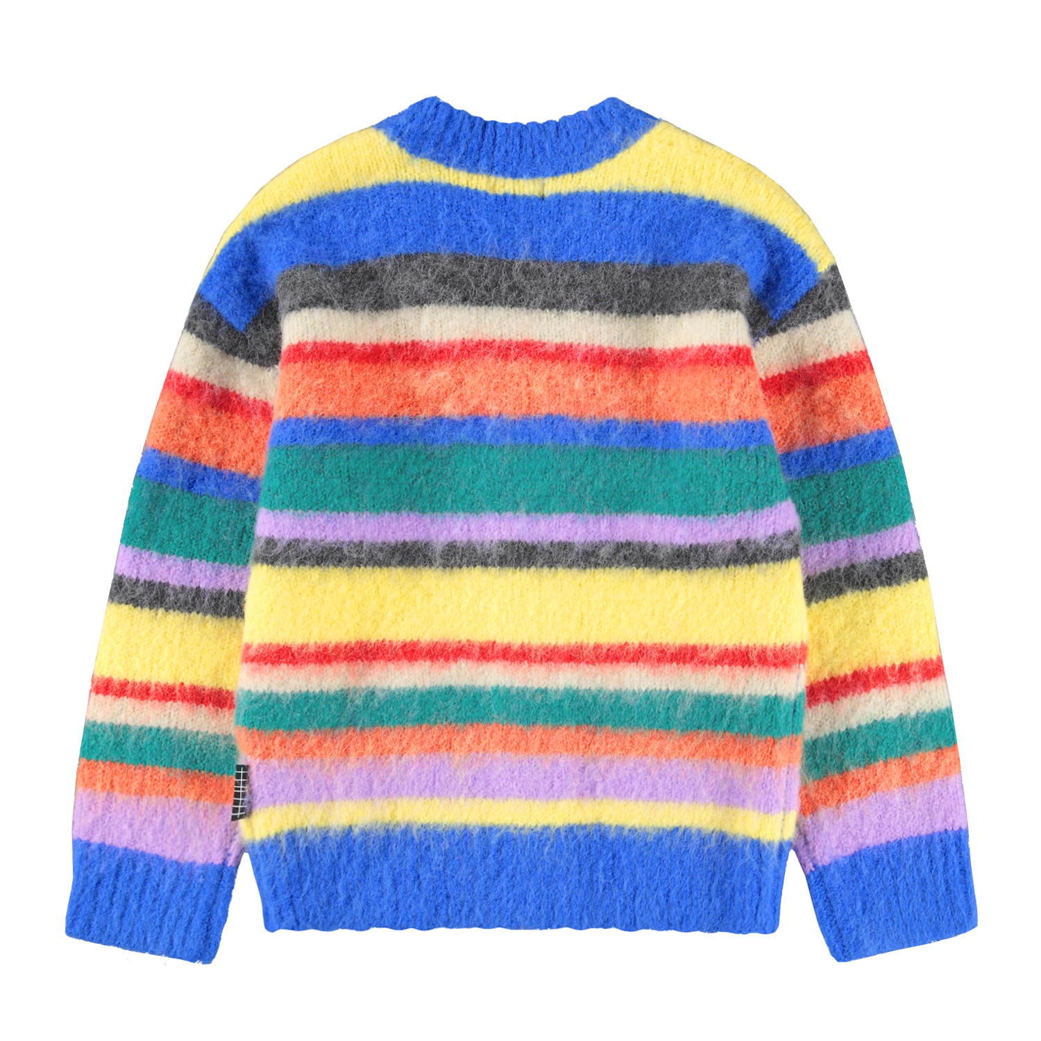 Brutus - Fuzzy Stripe - Fluffy multicolored striped cardigan for ...