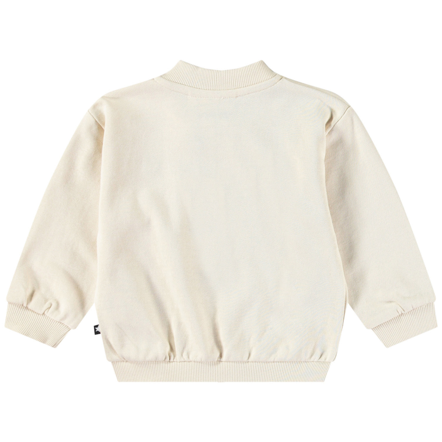 Dazzle - Summer Sand - White zip-up sweatshirt in organic cotton for ...