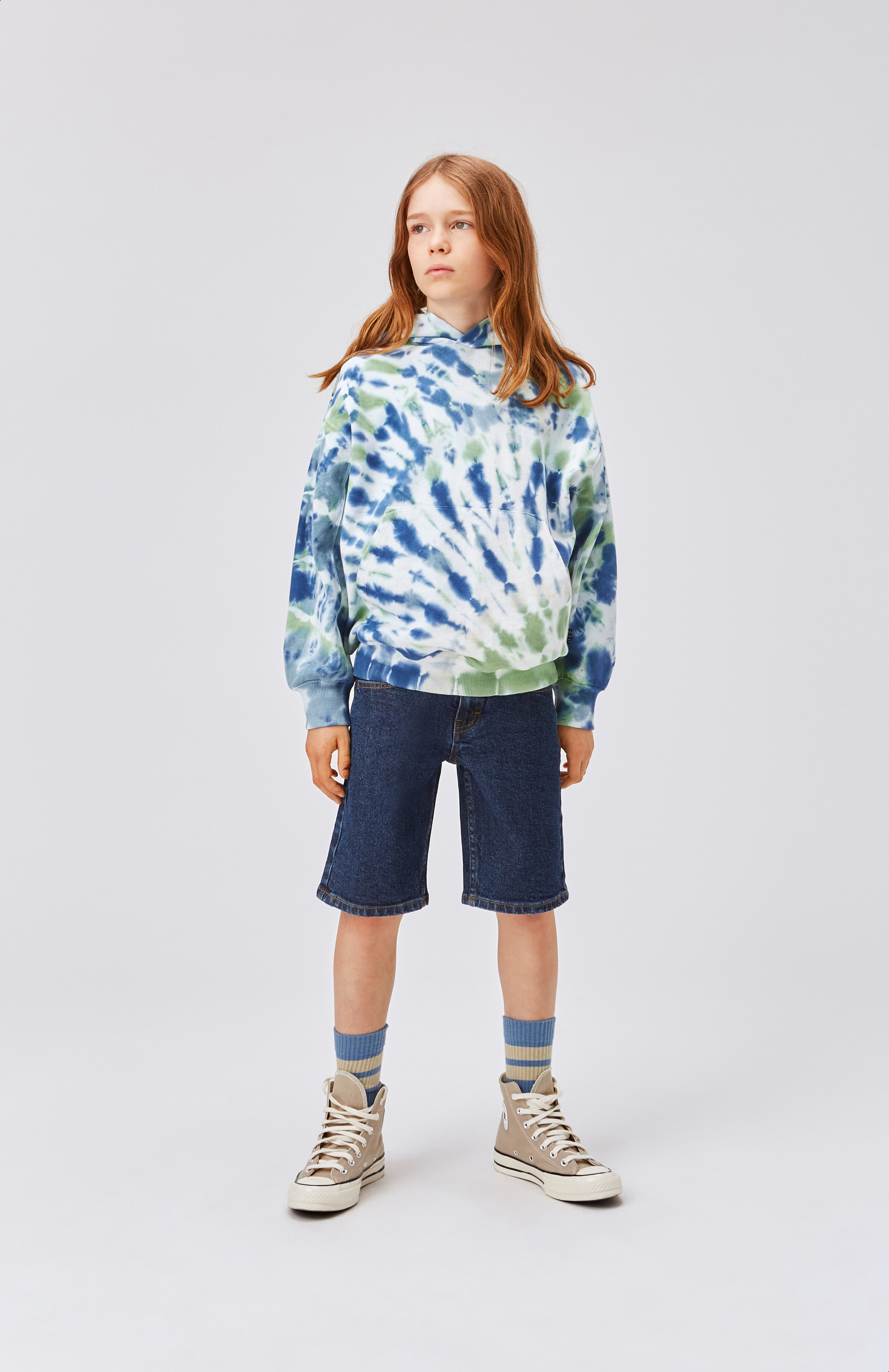 Maxx - Blue Green Dye - Hoodie mit blauer und grüner Batik - Molo