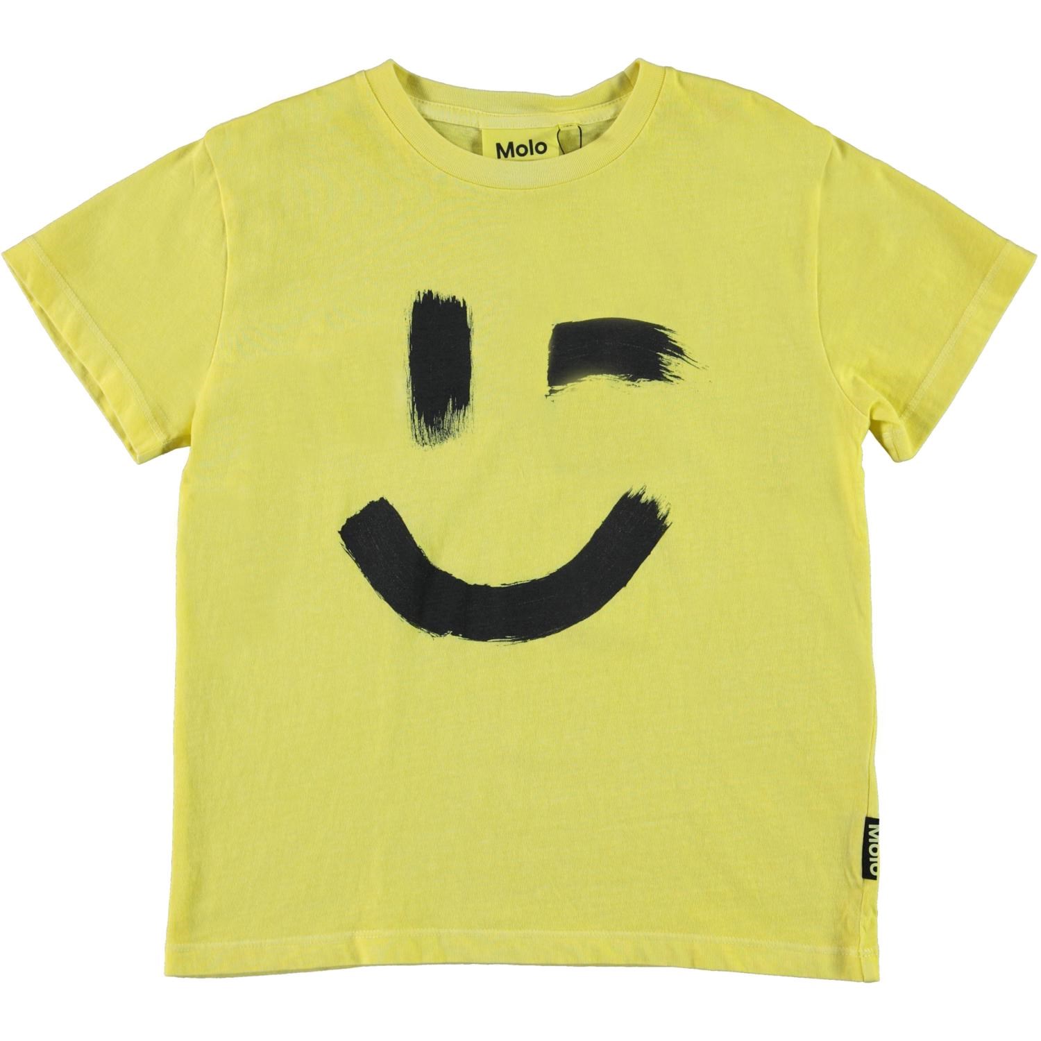 Rame - Yellow Light - Hellgelbes T-Shirt mit Smiley - Molo