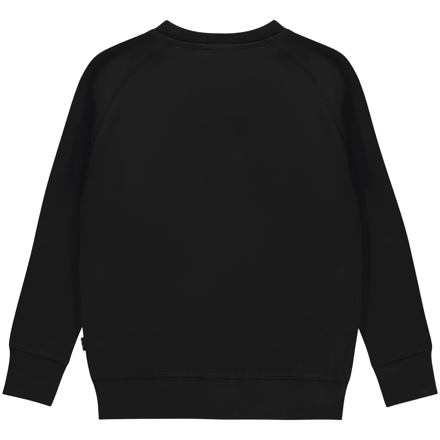 Mike - Black - Sort økologisk sweatshirt med broderi - Molo