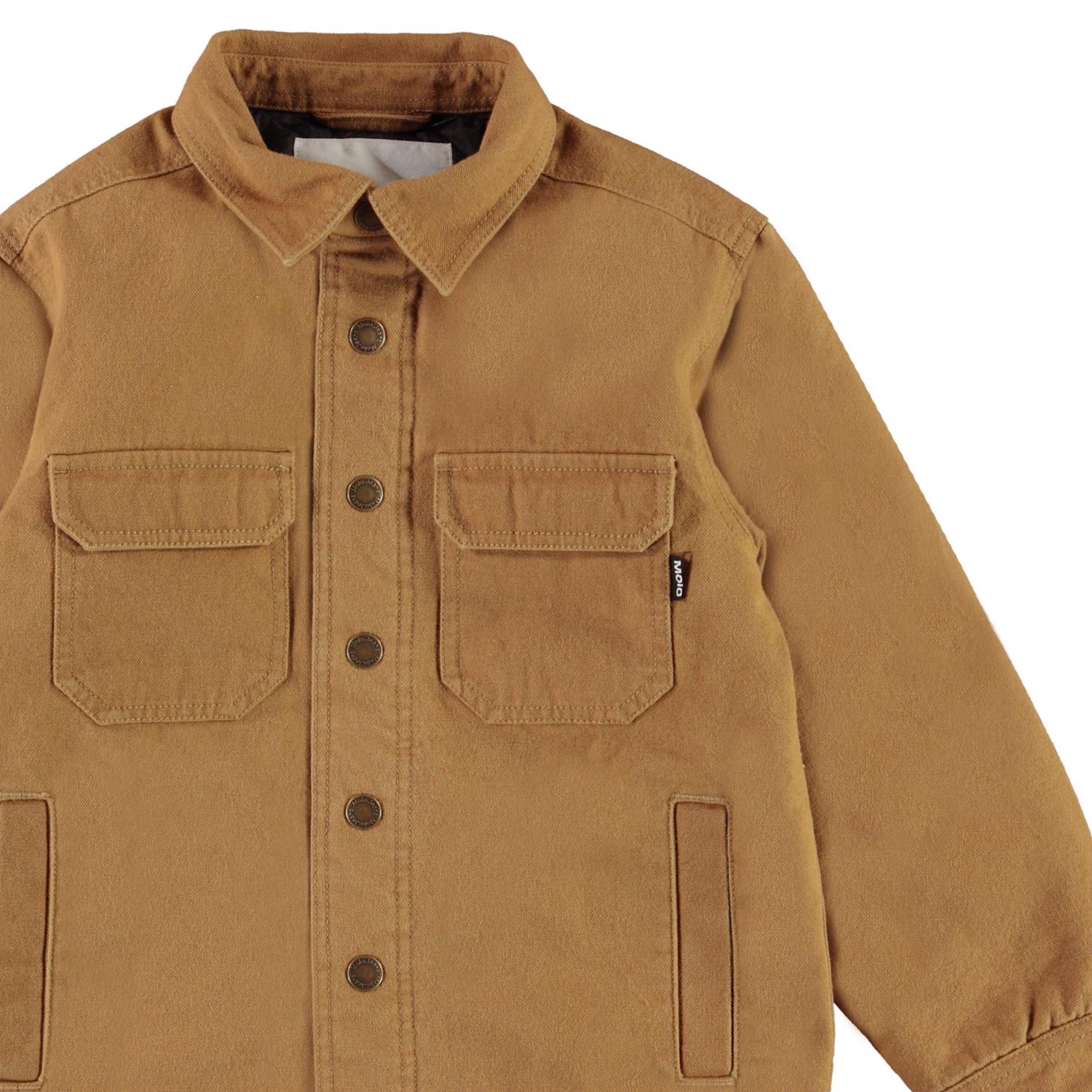 Henley - Sandstone - Sand coloured overshirt jacket with pockets - Molo