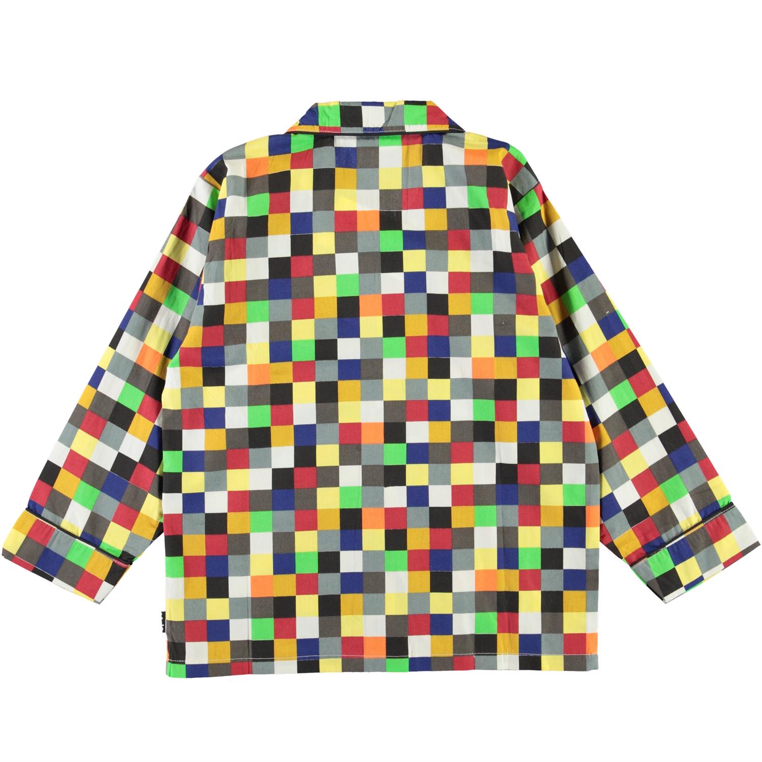 Lex - Pixels - Plaid organic pyjamas - Molo