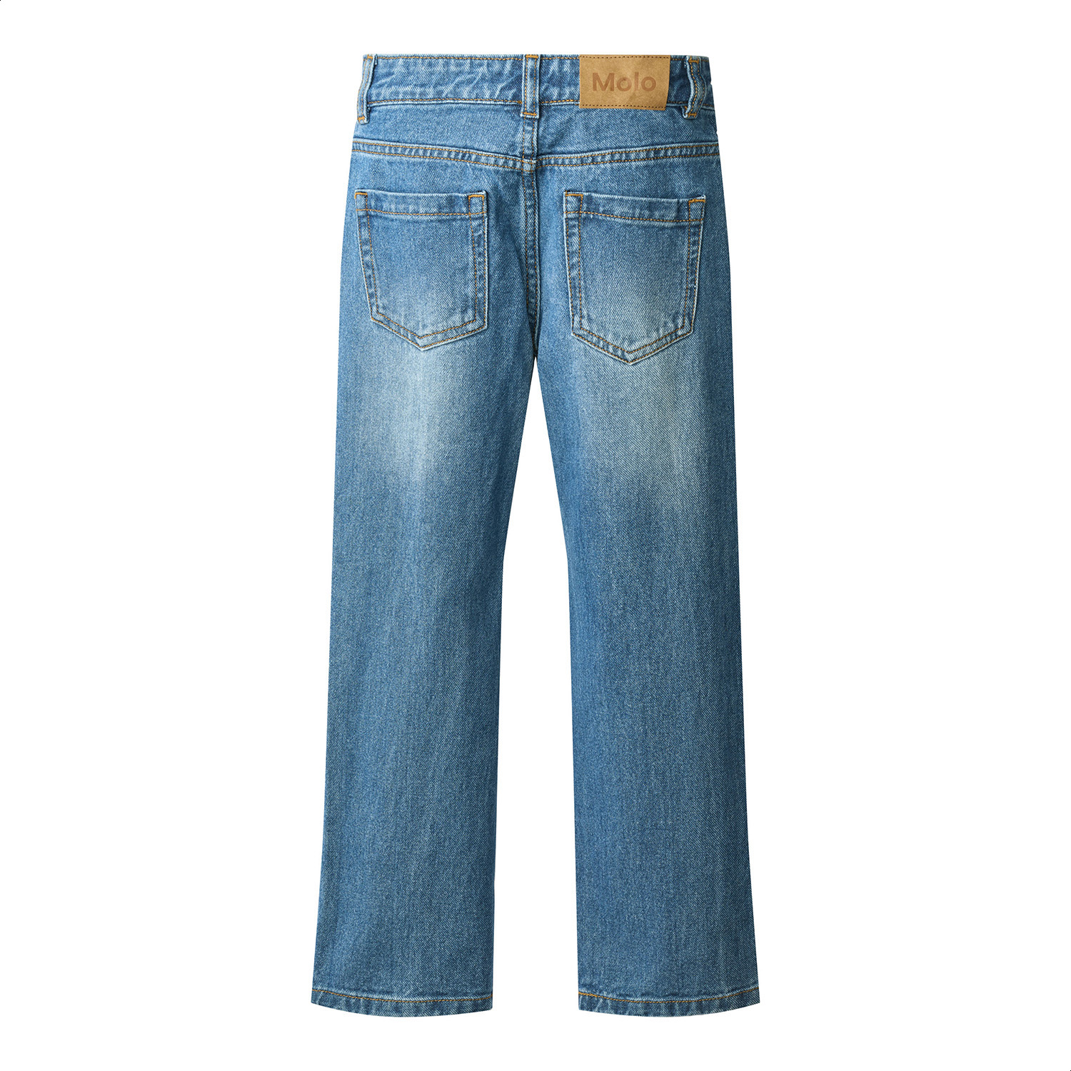 Andy - Vintage Indigo - Blue straight-leg jeans in organic cotton with ...