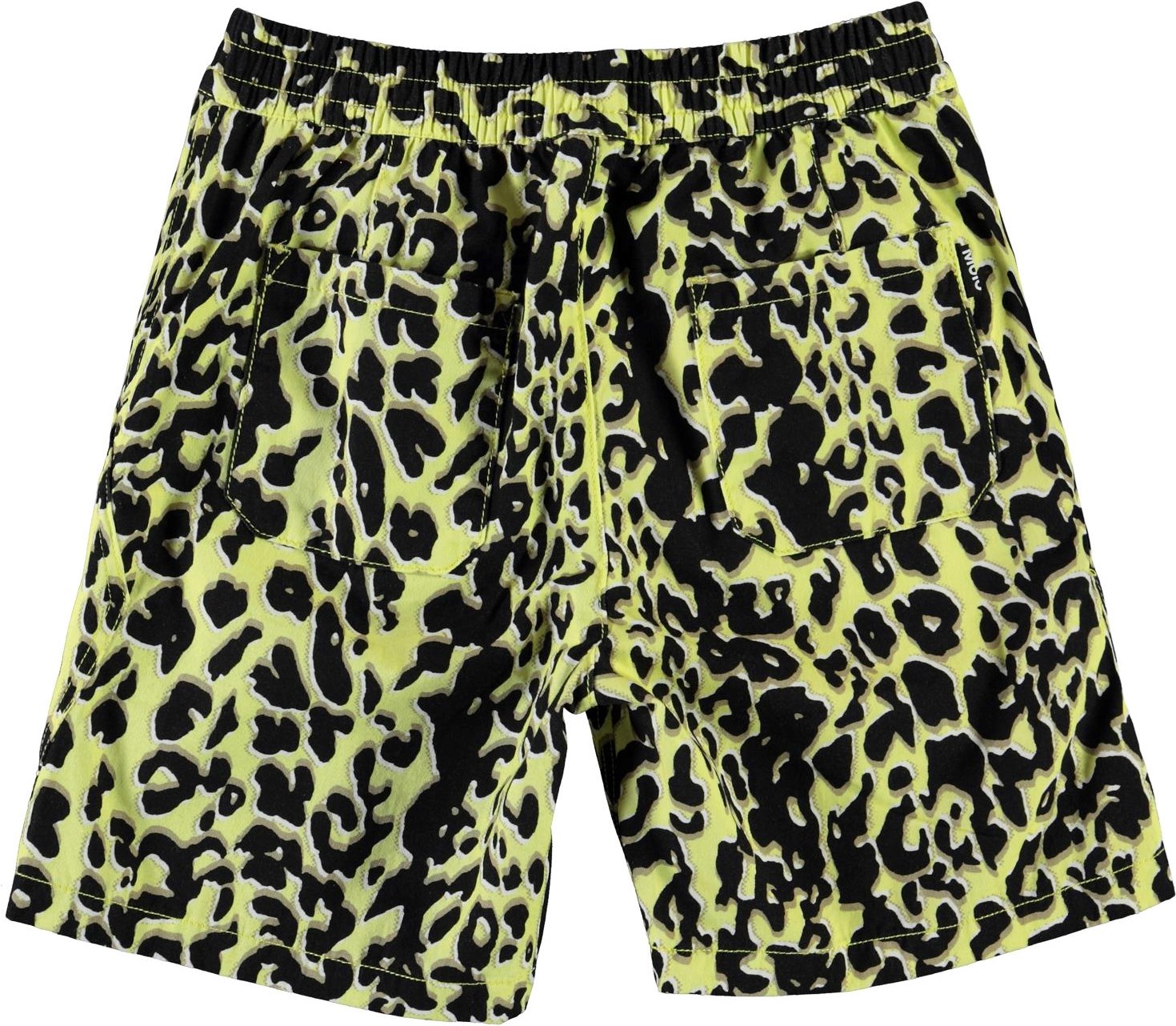 Acton - Shadow Leopard - Yellow shorts with leopard print - Molo