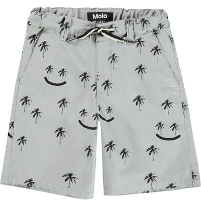 Ajvin - Mini Hands - Beige shorts with hand sign print - Molo