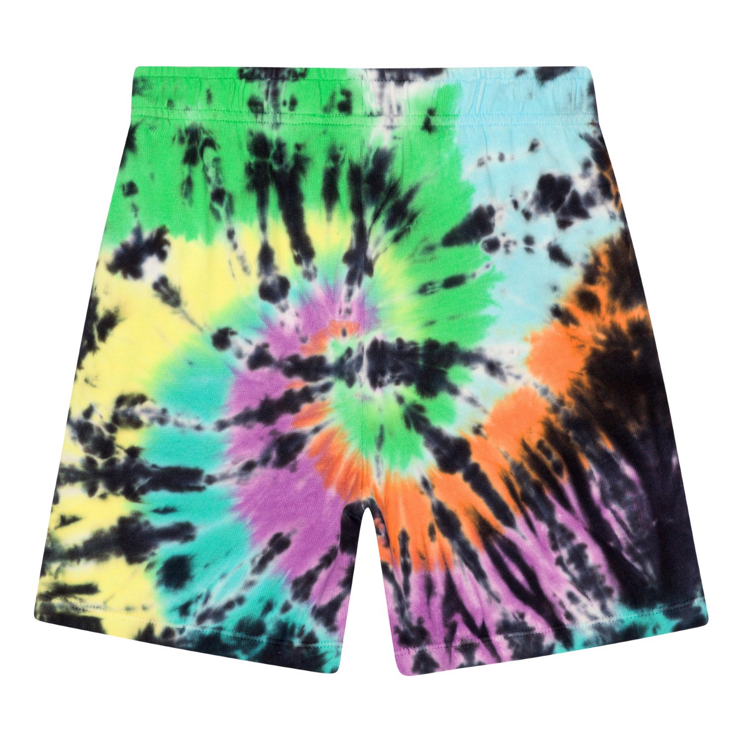 Amil - Colourful Dye - Multi-coloured, organic sweat shorts with tie ...