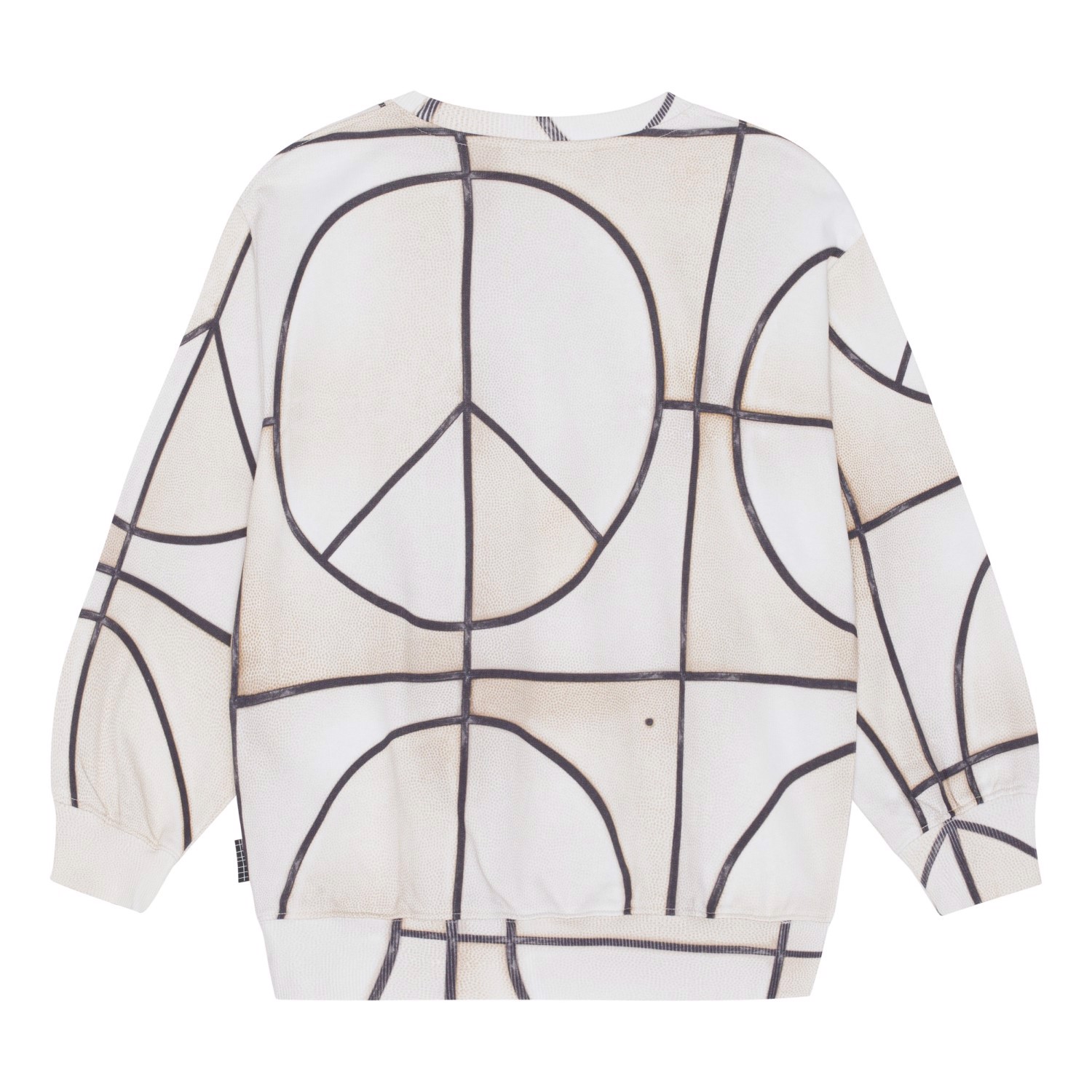 Monti - Basket Neutral - Organic sweatshirt with beige and black ...
